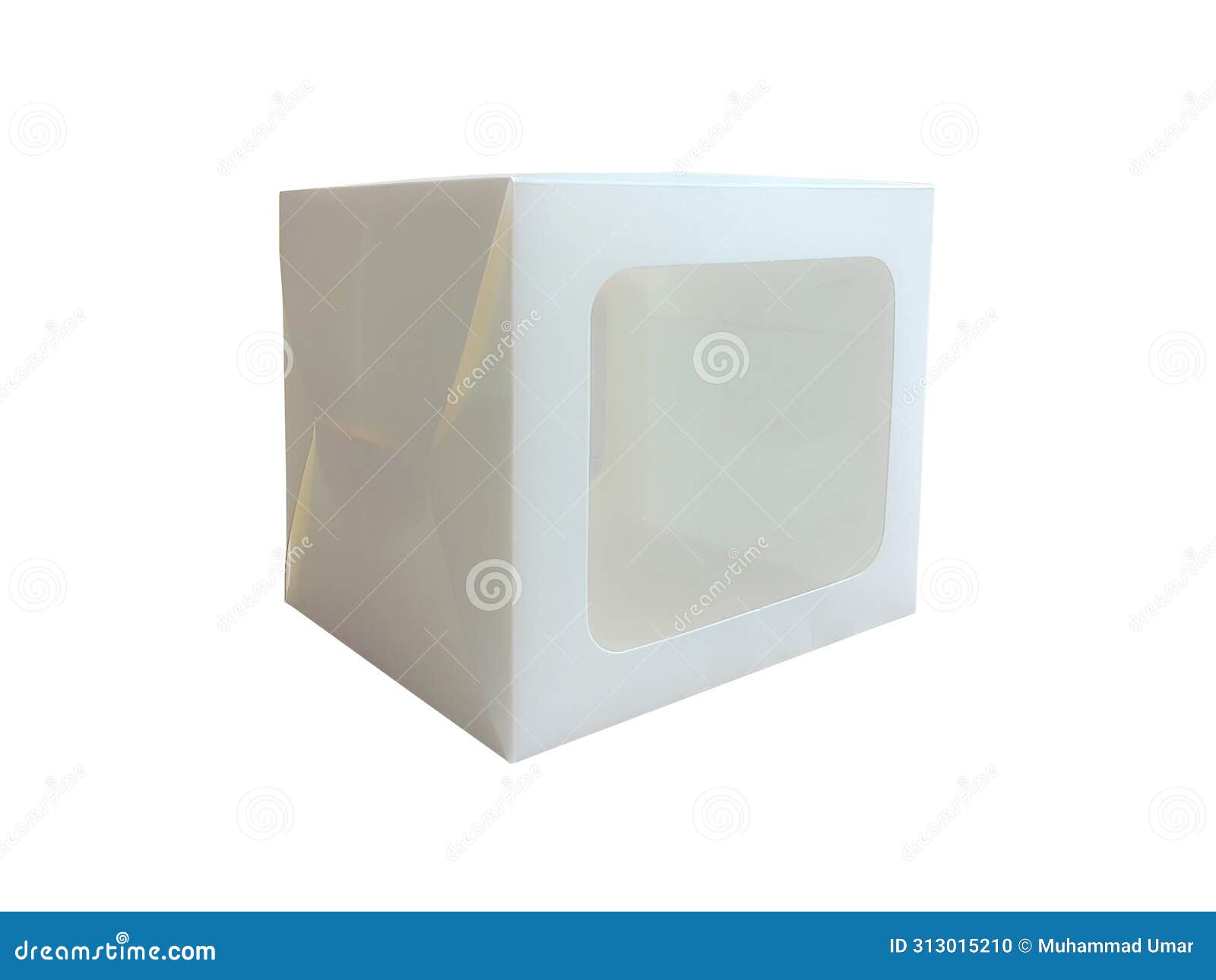 White Packaging Box with Transparent Window Stock Illustration ...