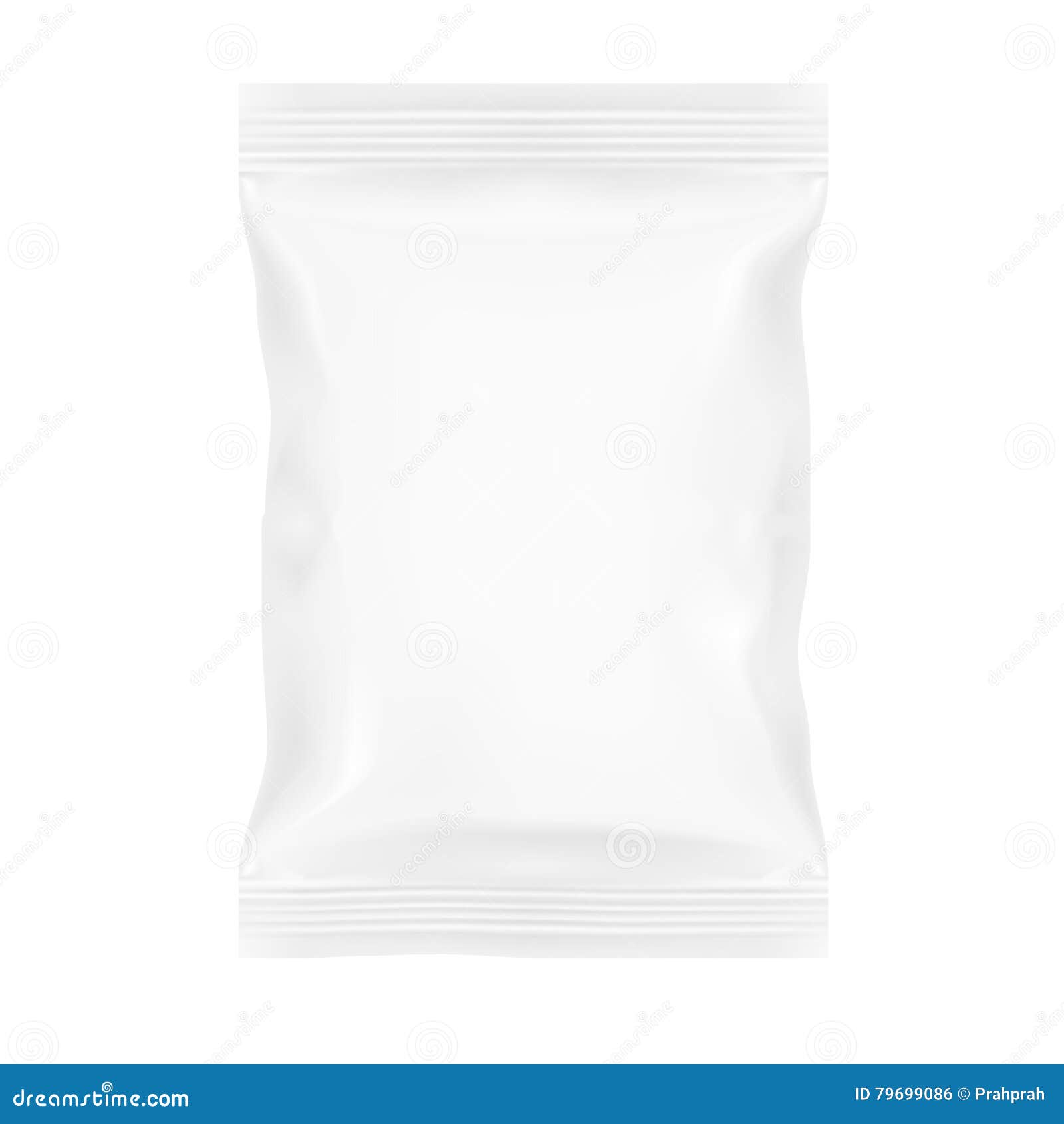 White Packaging for Snacks, Chips, Sugar, Spices, or Other Food Stock ...