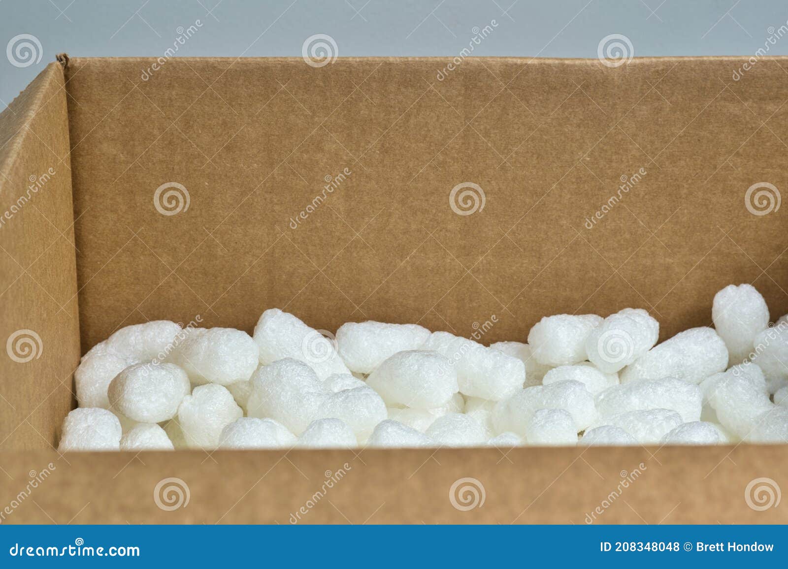 White Packing Peanuts Styrofoam Popcorn Packaging Material Inside an ...
