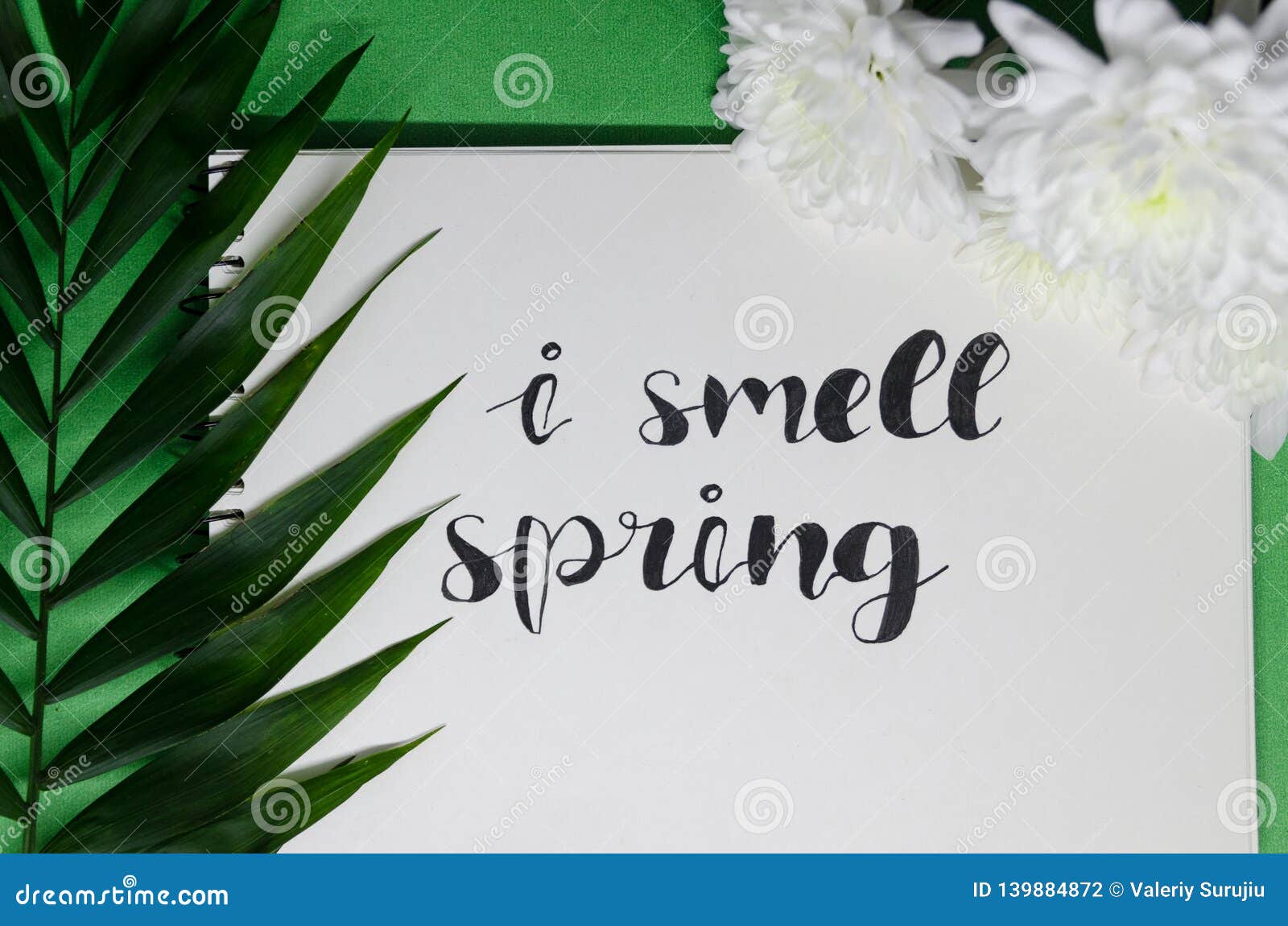 I smell spring stock photo. Image of concept, floral - 139884872