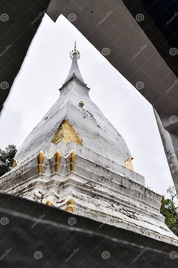 White Pagoda in Window Frame Stock Photo - Image of culture, beautiful ...