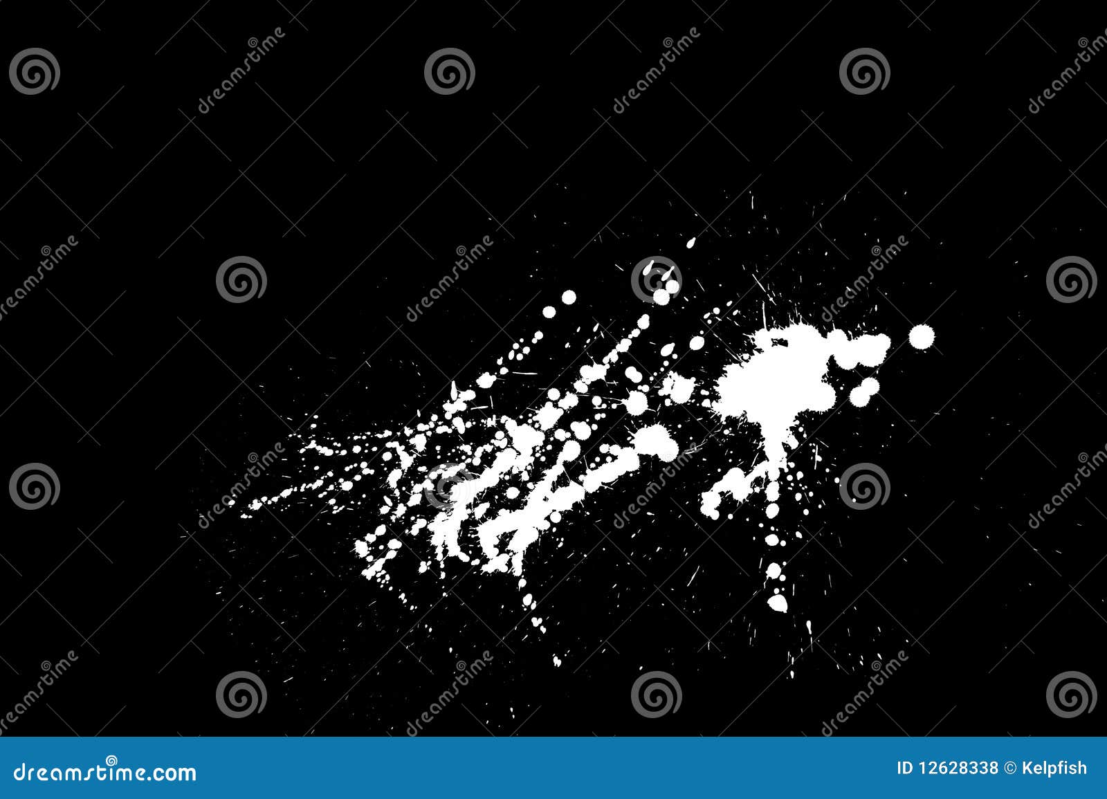 White paint on black stock illustration. Illustration of splat - 12628338