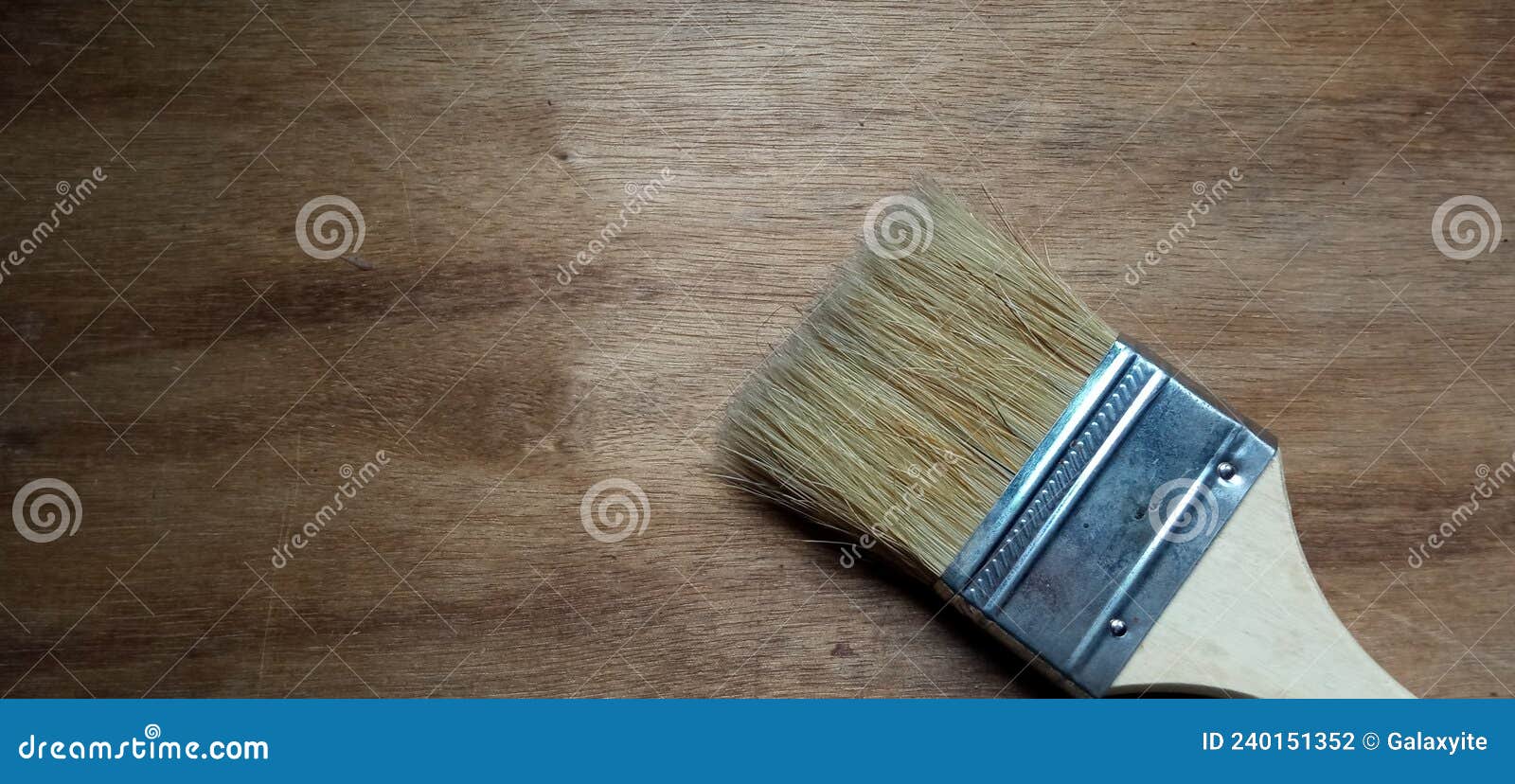 The White Paint Brush is Still in Use Stock Photo - Image of hand, wool ...