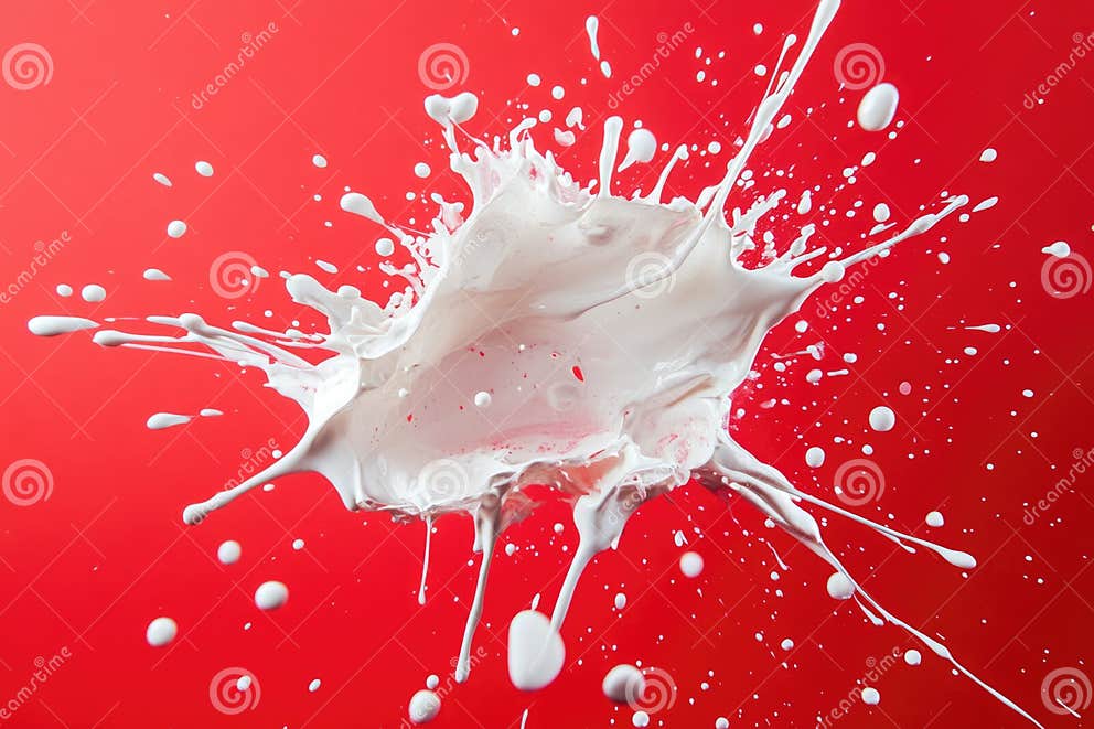 White Paint Explosion Splash Abstract Background. Milk Cloud, Dust ...