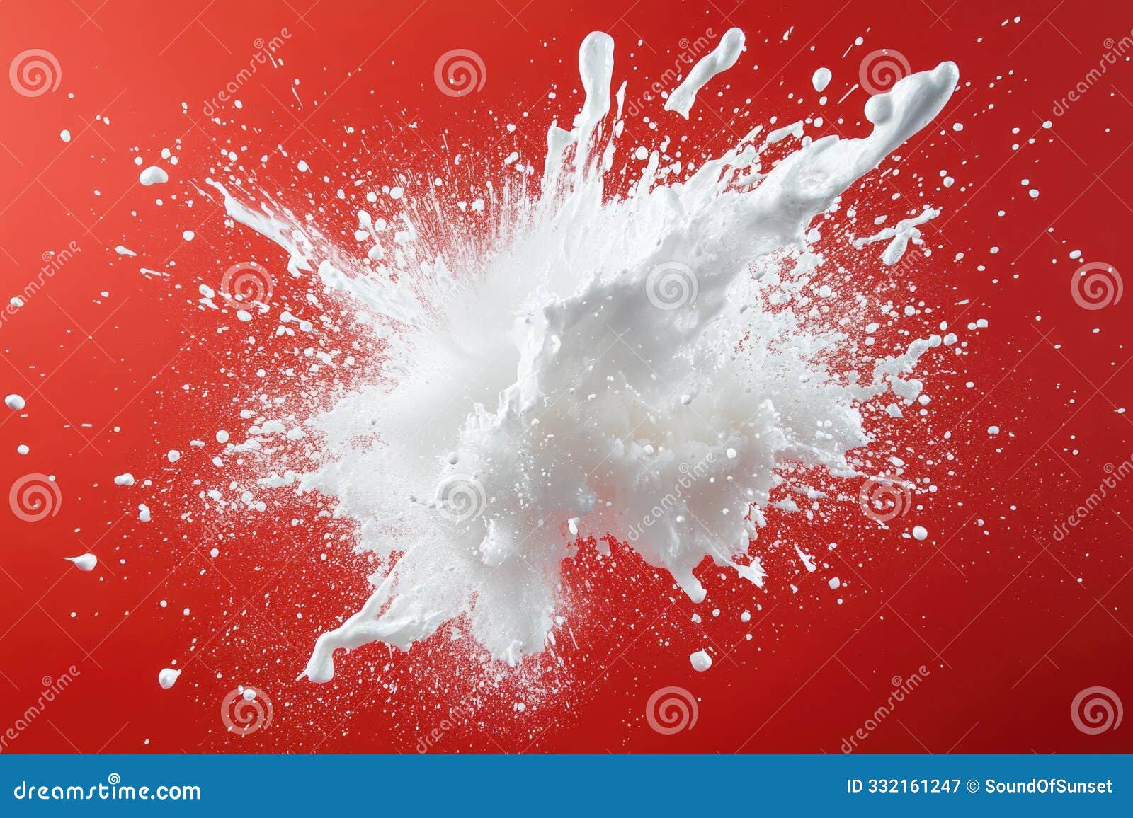 White Paint Explosion Splash Abstract Background. Milk Cloud, Dust ...