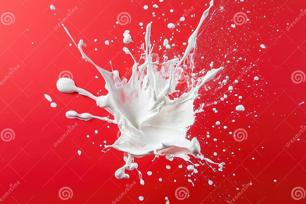 White Paint Explosion Splash Abstract Background. Milk Cloud, Dust ...