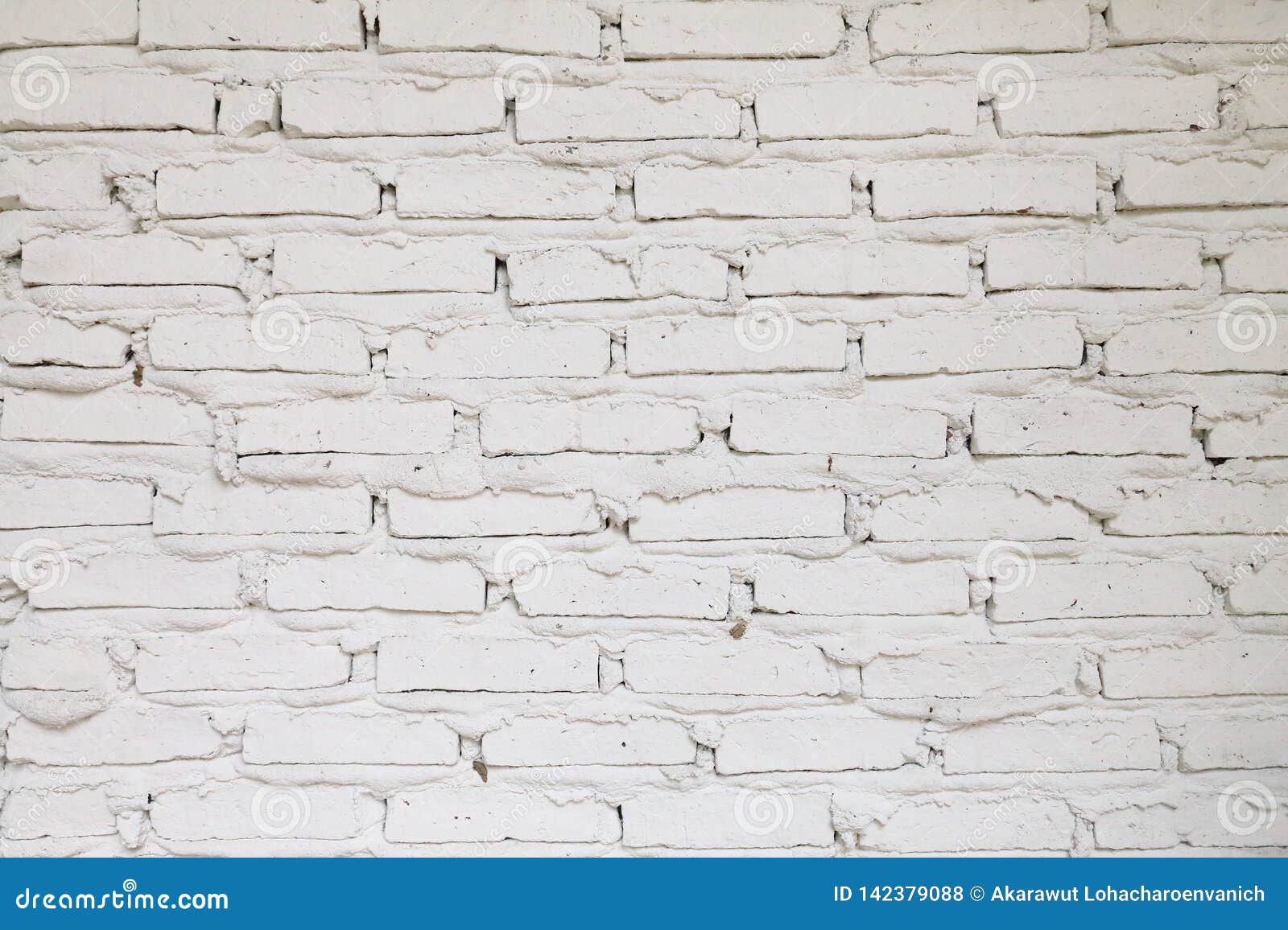 Simple White Paint Rustic Brick Wall for Background Texture Design ...