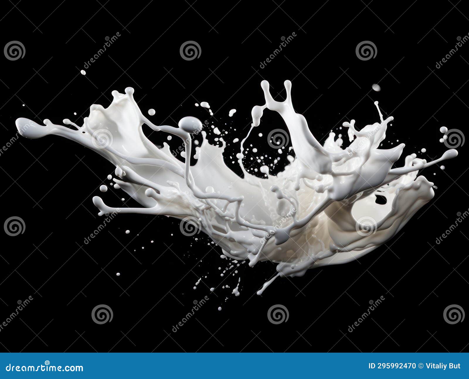 White Paint Splash on Black Background Stock Illustration ...