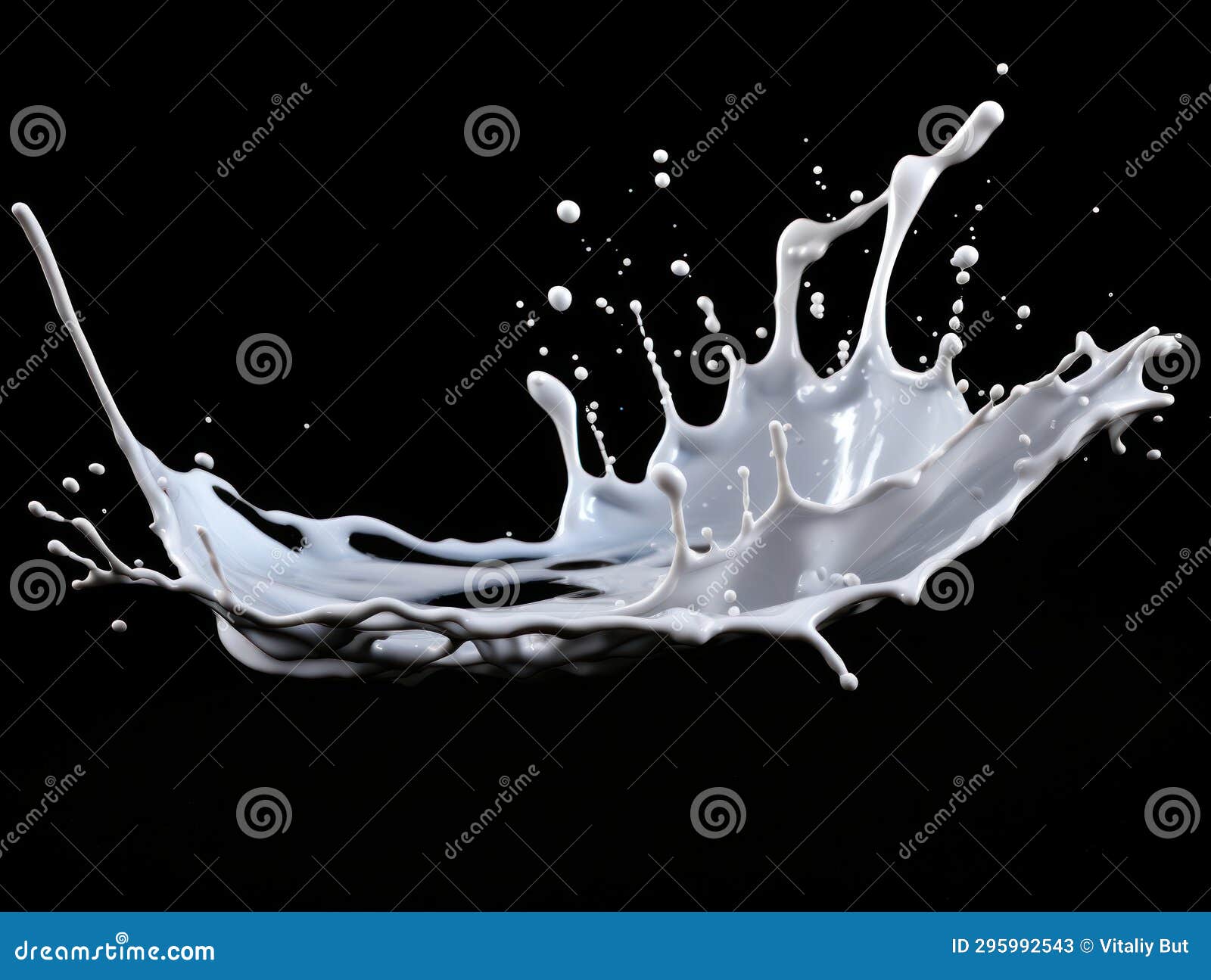 White Paint Splash on Black Background Stock Illustration ...