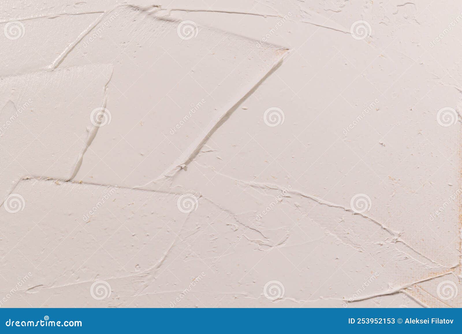 White Paint Texture on the Wall. Rough Strokes of the Master Stock ...