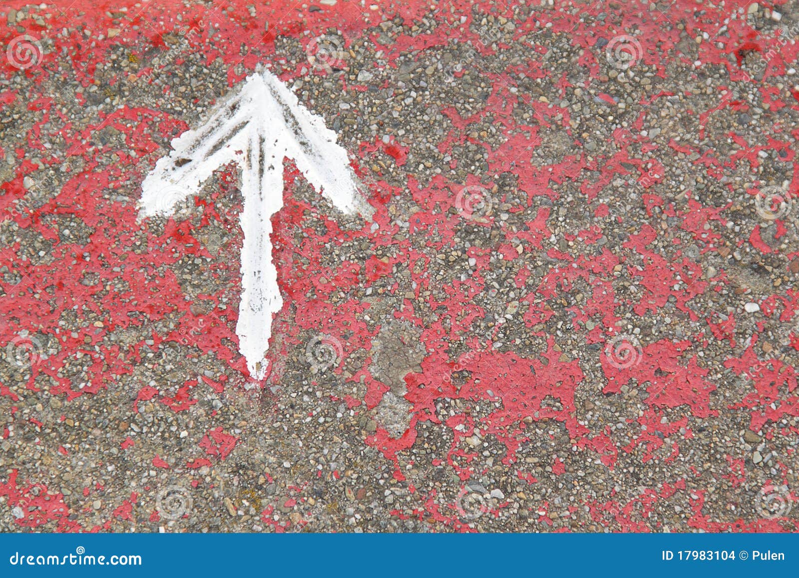 White painted arrow stock photo. Image of mark, symbol - 17983104