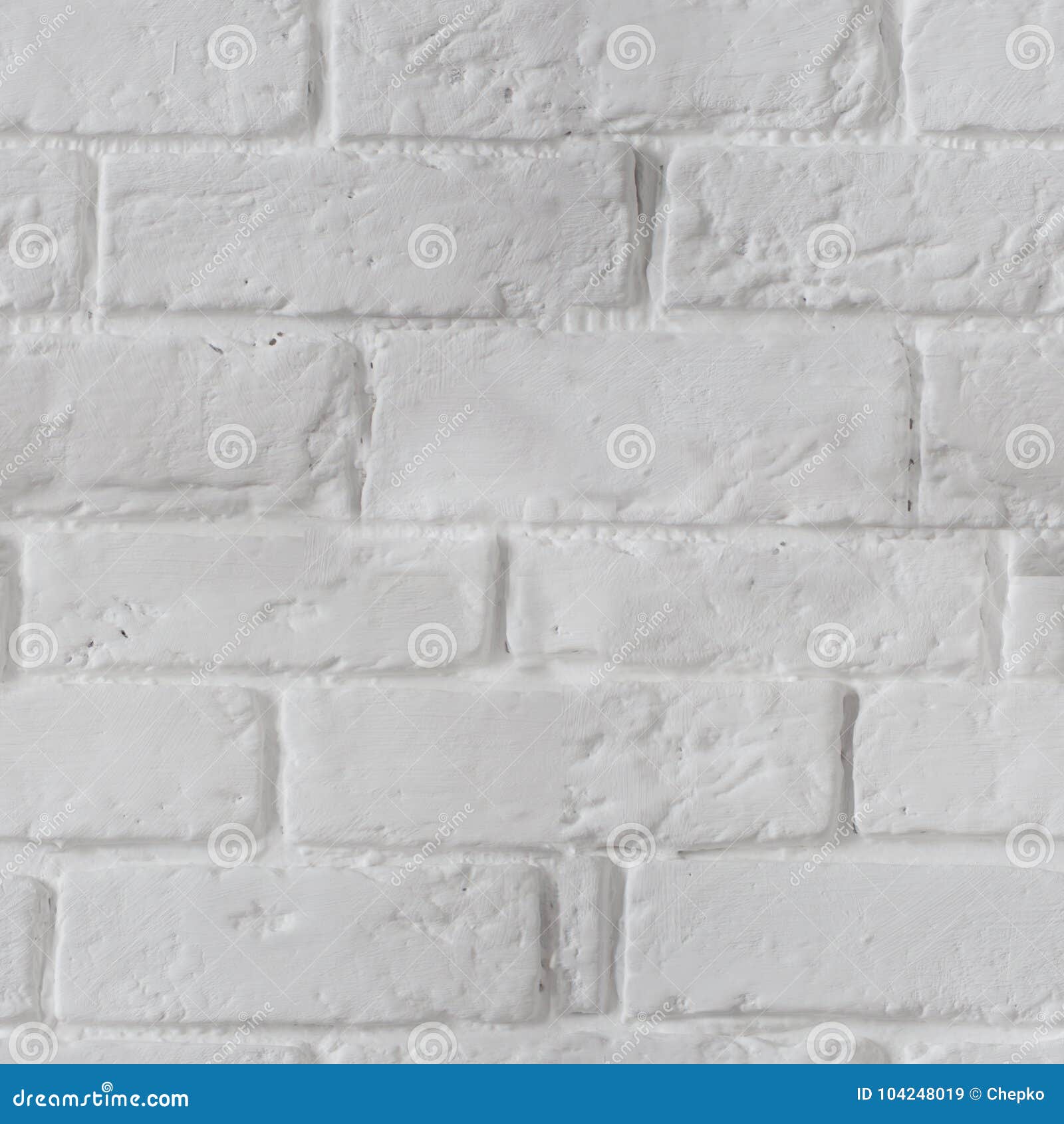 White Painted Brick Wall Texture Seamless Background Stock Image ...