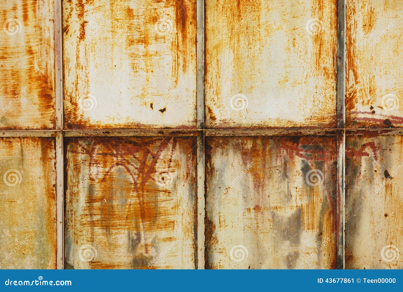 White Painted Metal with Rust Texture Stock Image - Image of painted ...