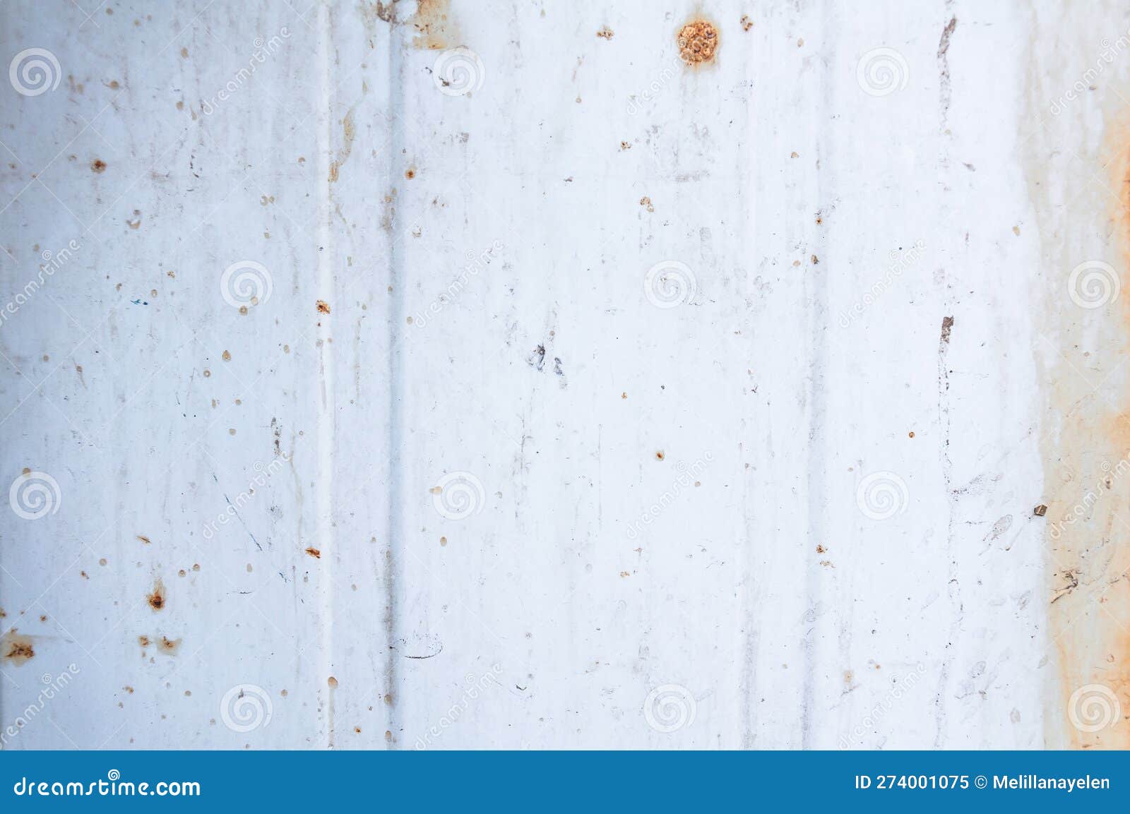 Rusted White Metal Wall Oxide Stock Image - Image of metal, background ...