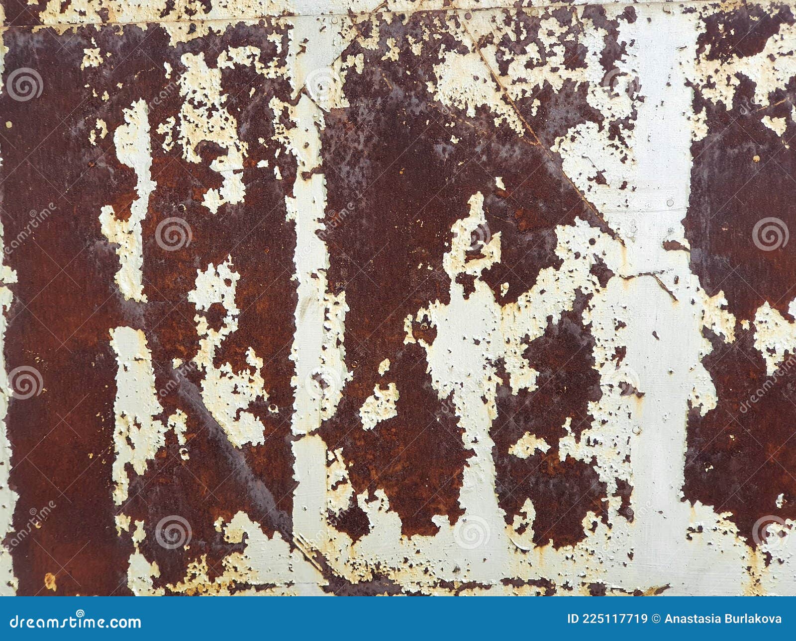 White Painted Metal Texture with Rust. Rusty Metal Background Stock ...