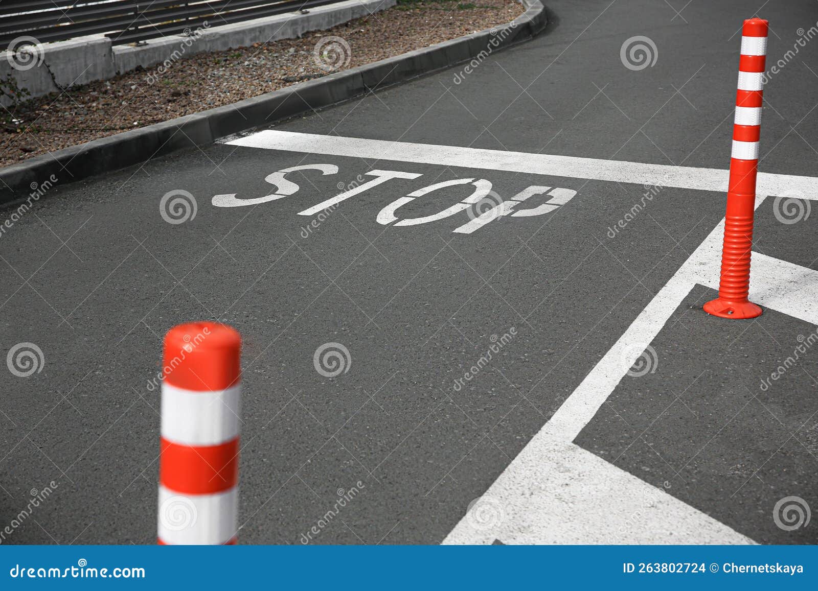 Painted Stop Sign At Entrance To Alcatraz Island In San Francisco ...