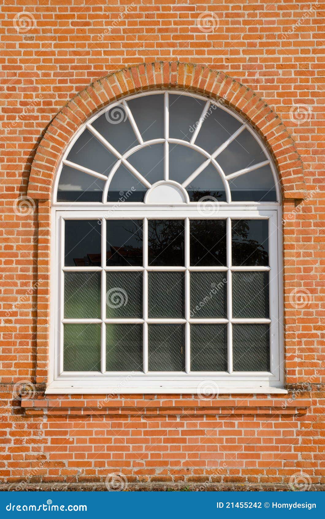 White Painted Wood Arched Window Stock Photo - Image of house, building ...