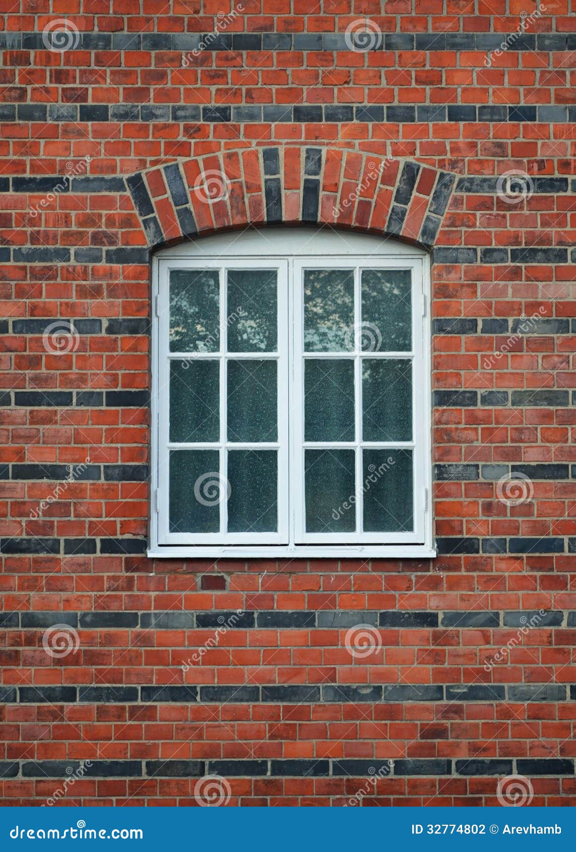 White Painted Wooden Window Stock Photo - Image of building, brown ...
