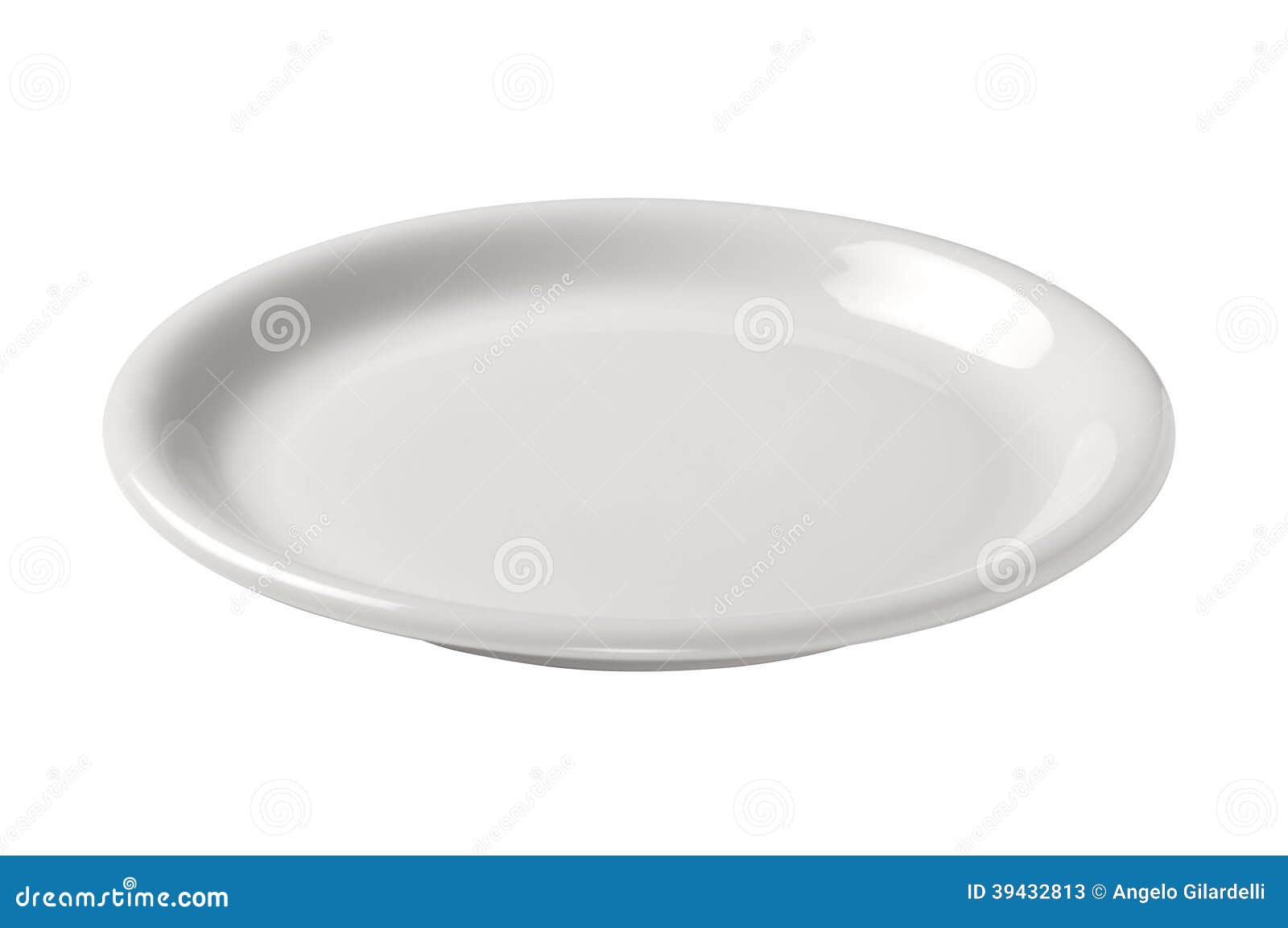 White palte stock image. Image of porcelain, round, oval - 39432813