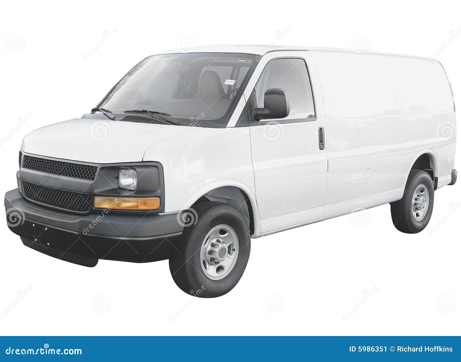 White Panel Van stock image. Image of semi, conditioner - 5986351