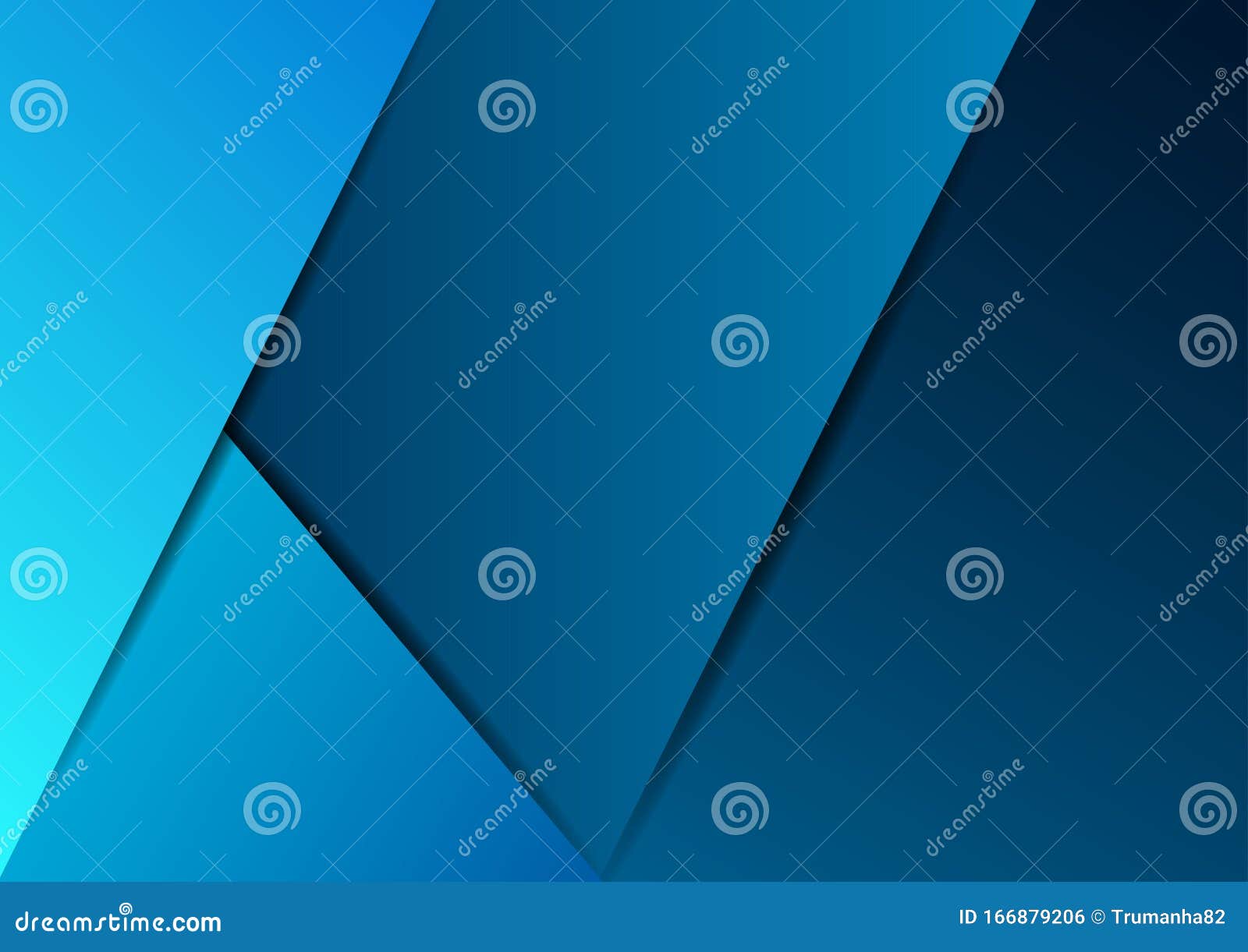Vector Overlapping Blue Layers Background Stock Vector - Illustration ...