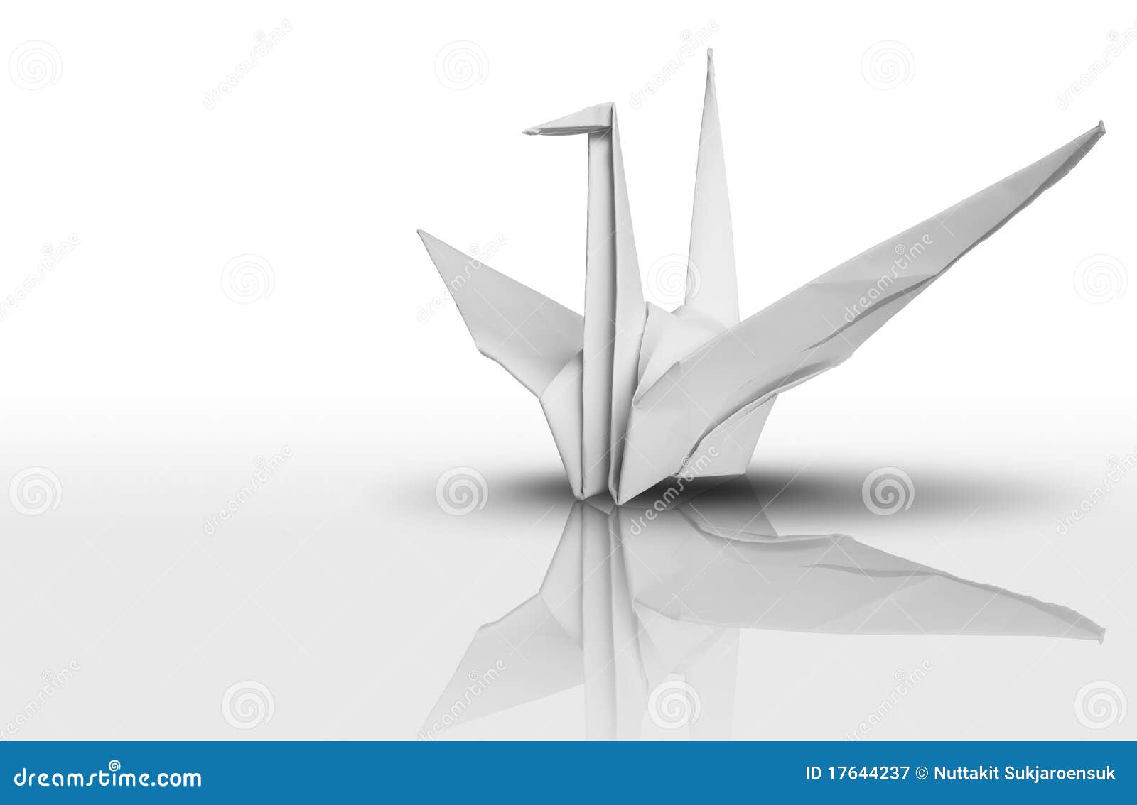 White paper bird stock image. Image of animal, japanese - 17644237