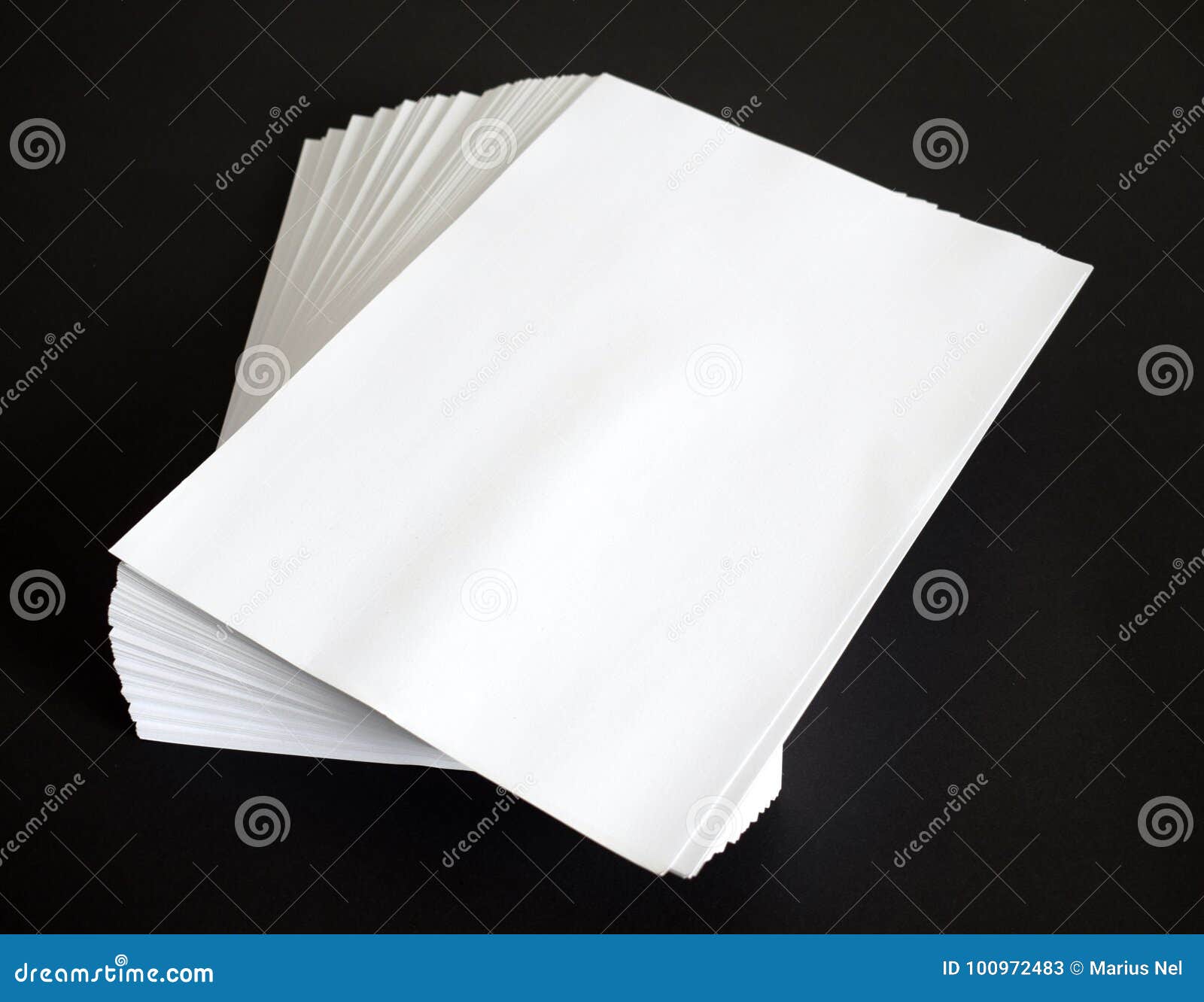 White paper on black stock image. Image of black, paper - 100972483