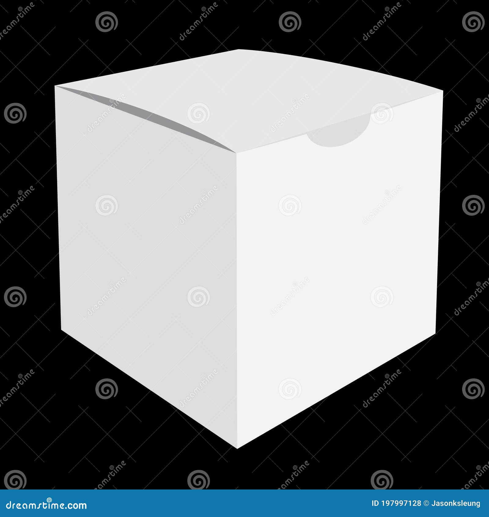 White Paper Box Icon Graphic Stock Illustration - Illustration of icon ...