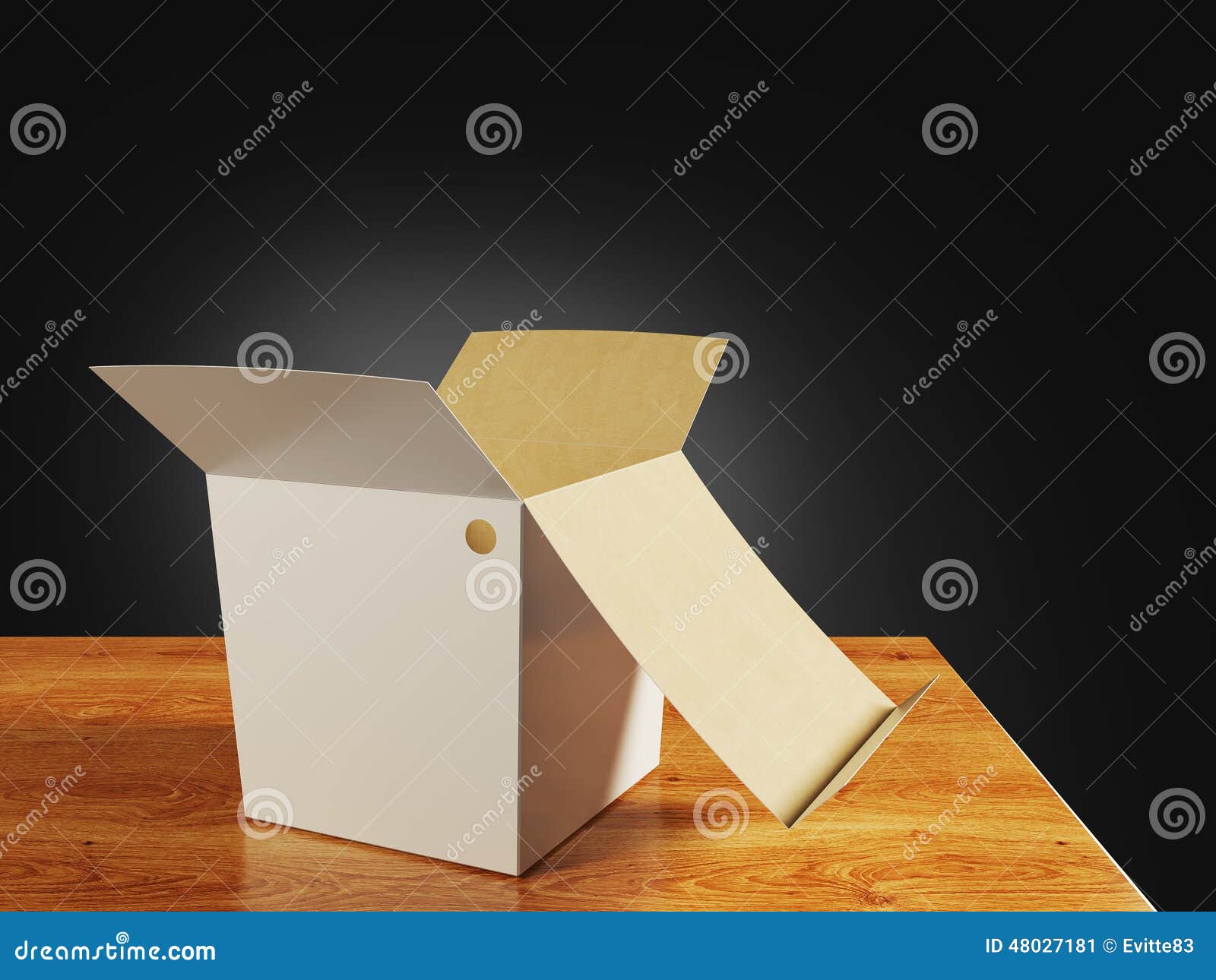 White paper box stock image. Image of cardboard, branding - 48027181