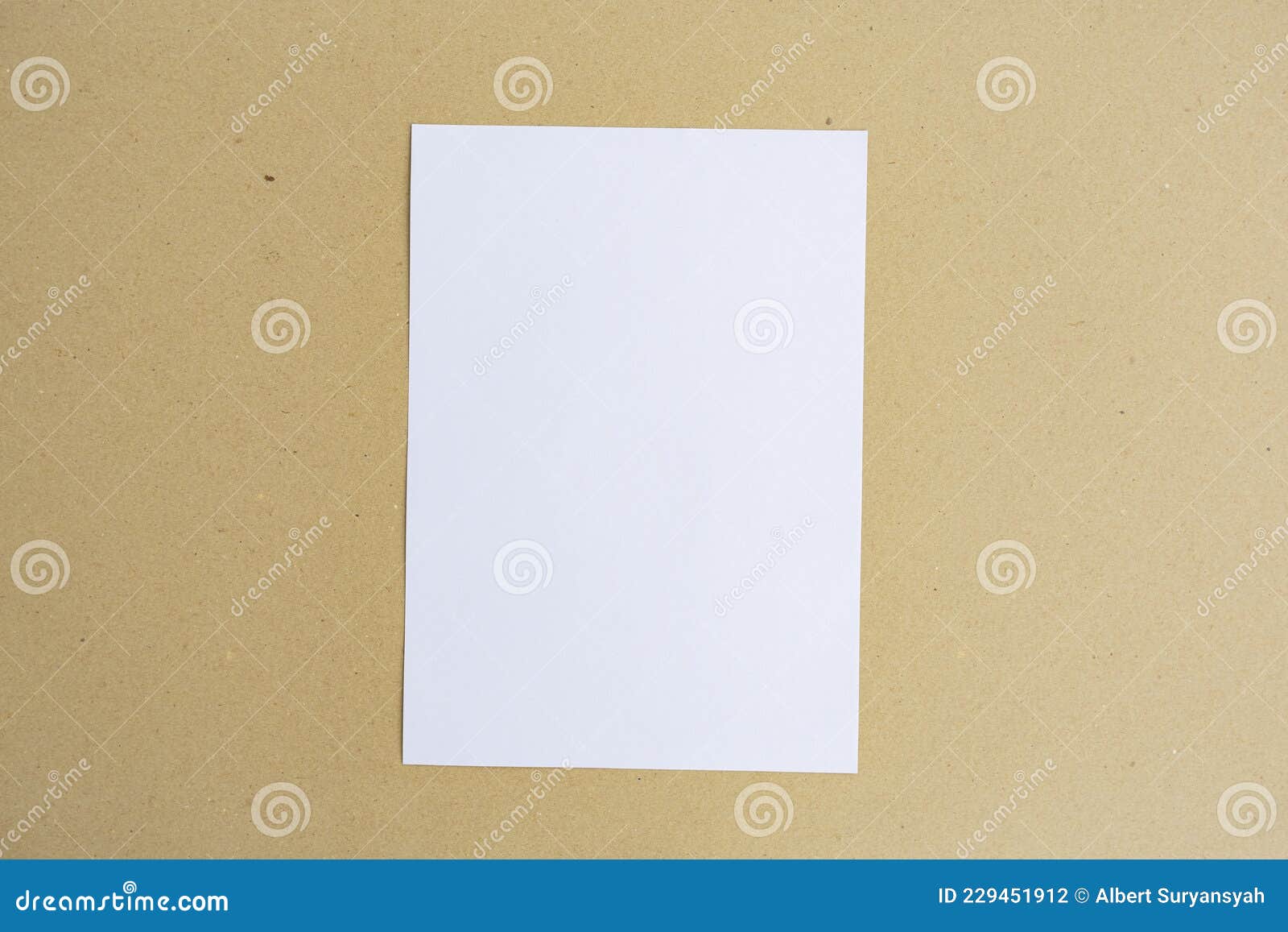 White Paper Brown on Brown Paper Background. Minimalist Style Stock ...