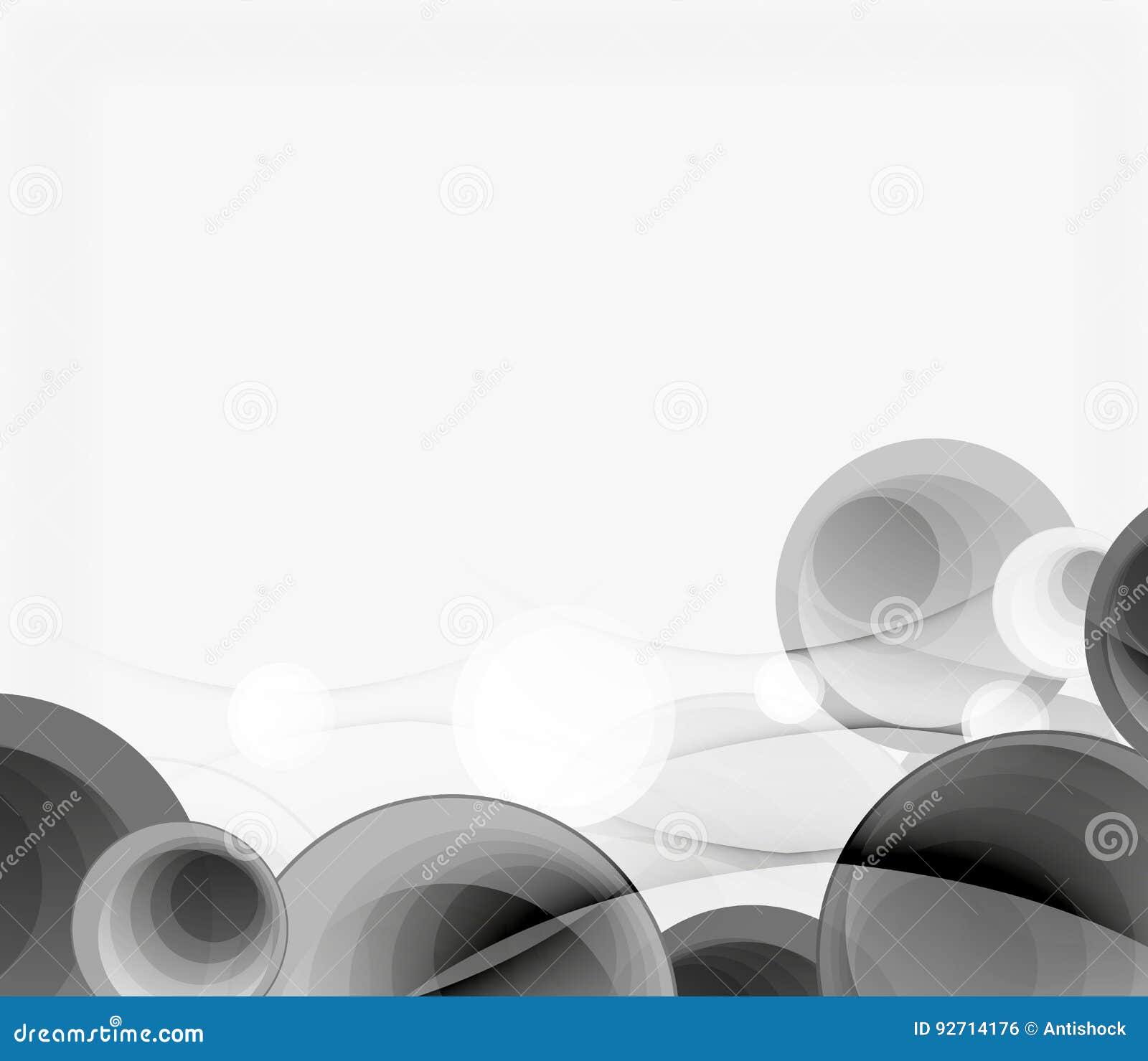 White Paper Circles, Round Shapes Textured Background Stock Vector ...