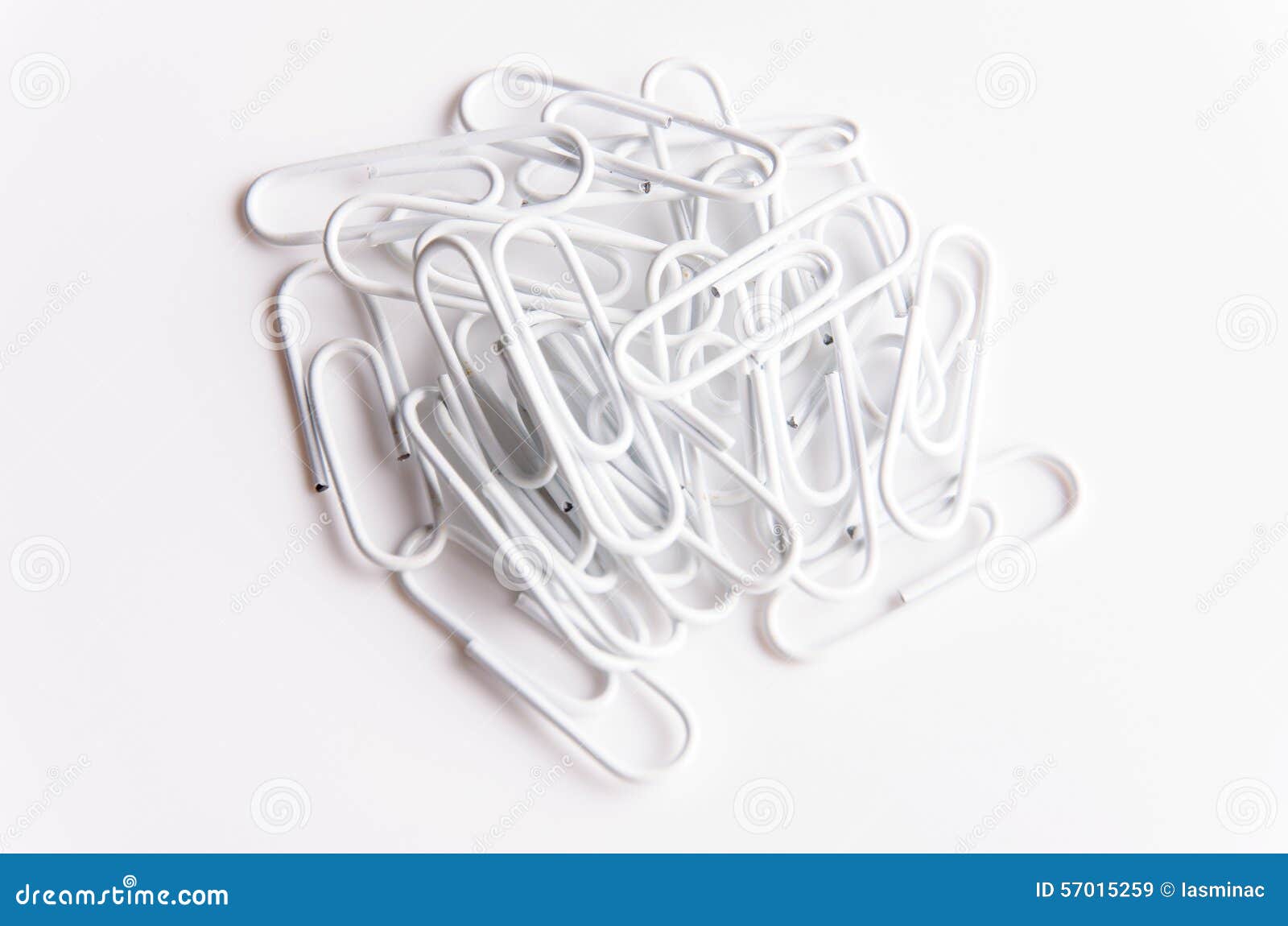 White paper clips stock image. Image of isolated, closeup - 57015259