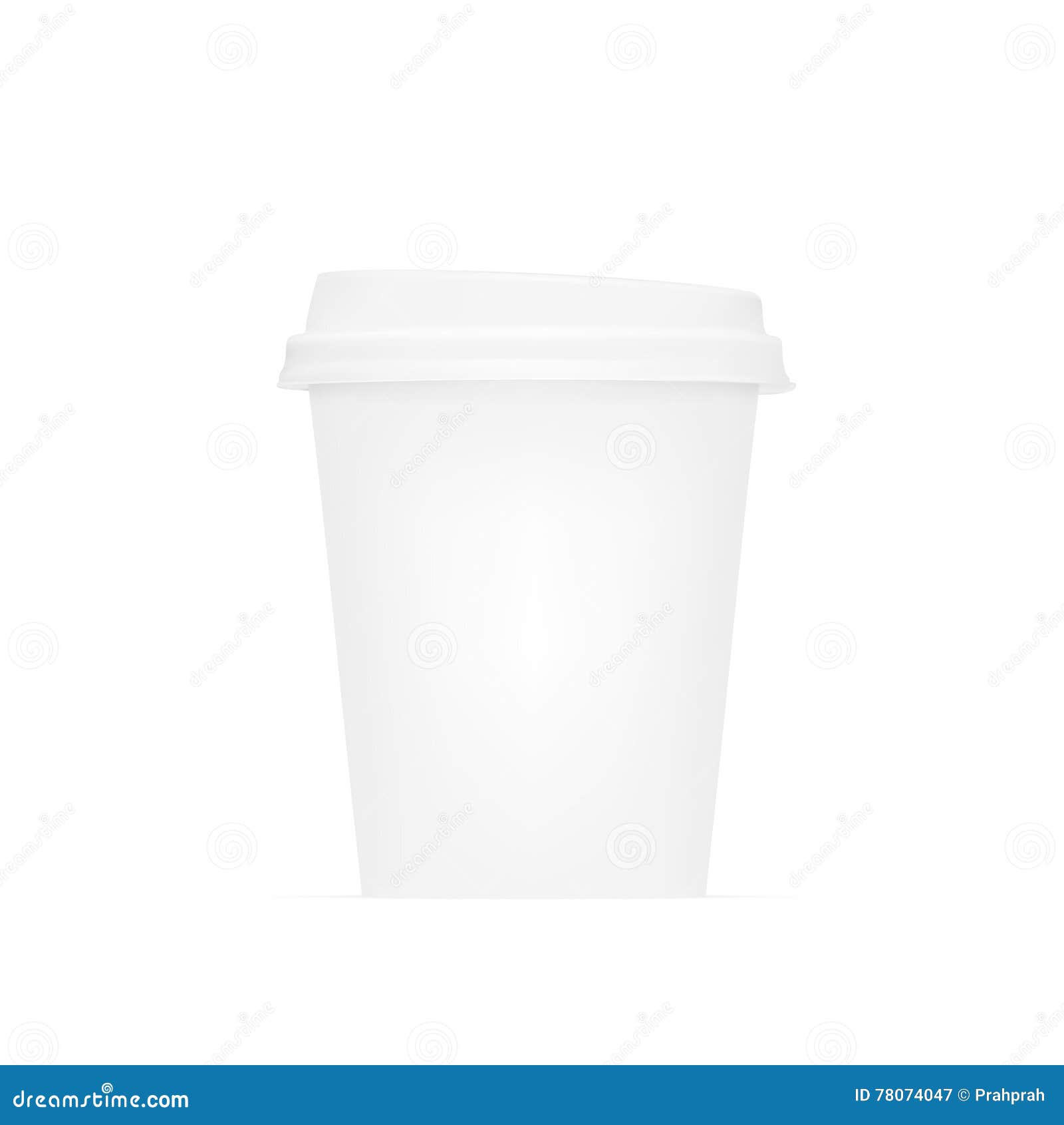 White Paper Coffee Cup Template Stock Vector - Illustration of ...