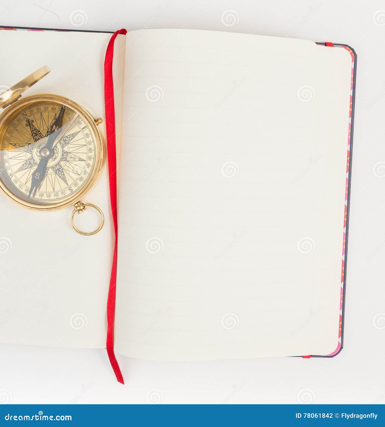 White Paper and Compass Template. Stock Photo - Image of note, blog ...