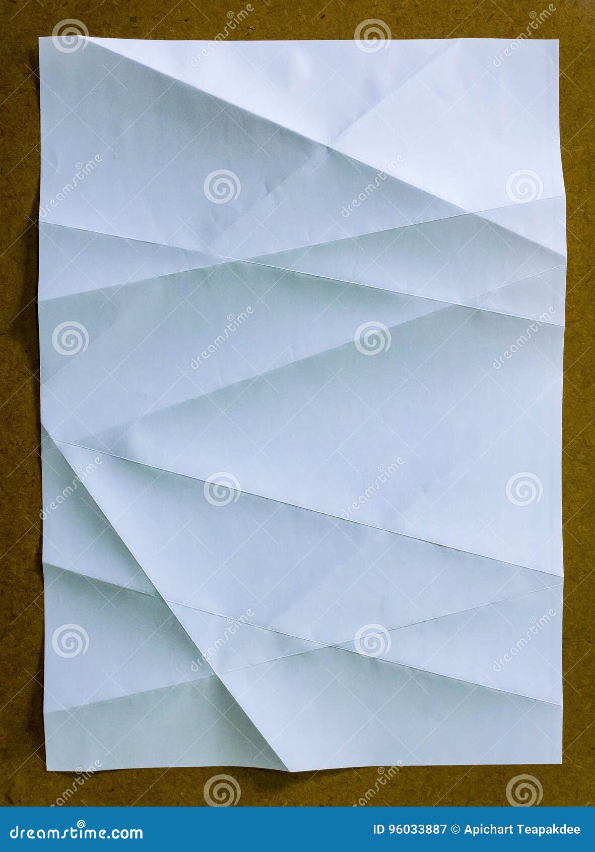 White paper with crease stock image. Image of relievo - 96033887
