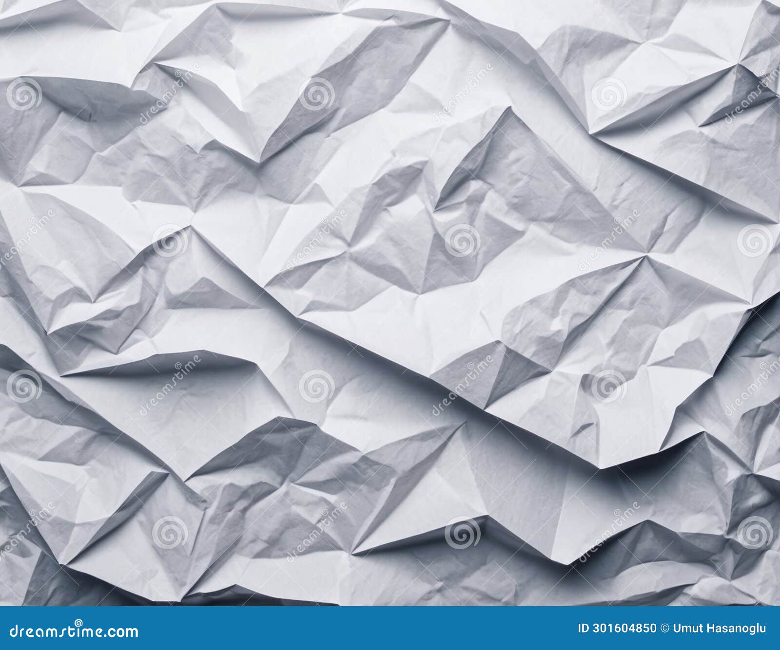 White Blank Crumpled Wrinkled Paper Sheet Texture Pattern Creative ...