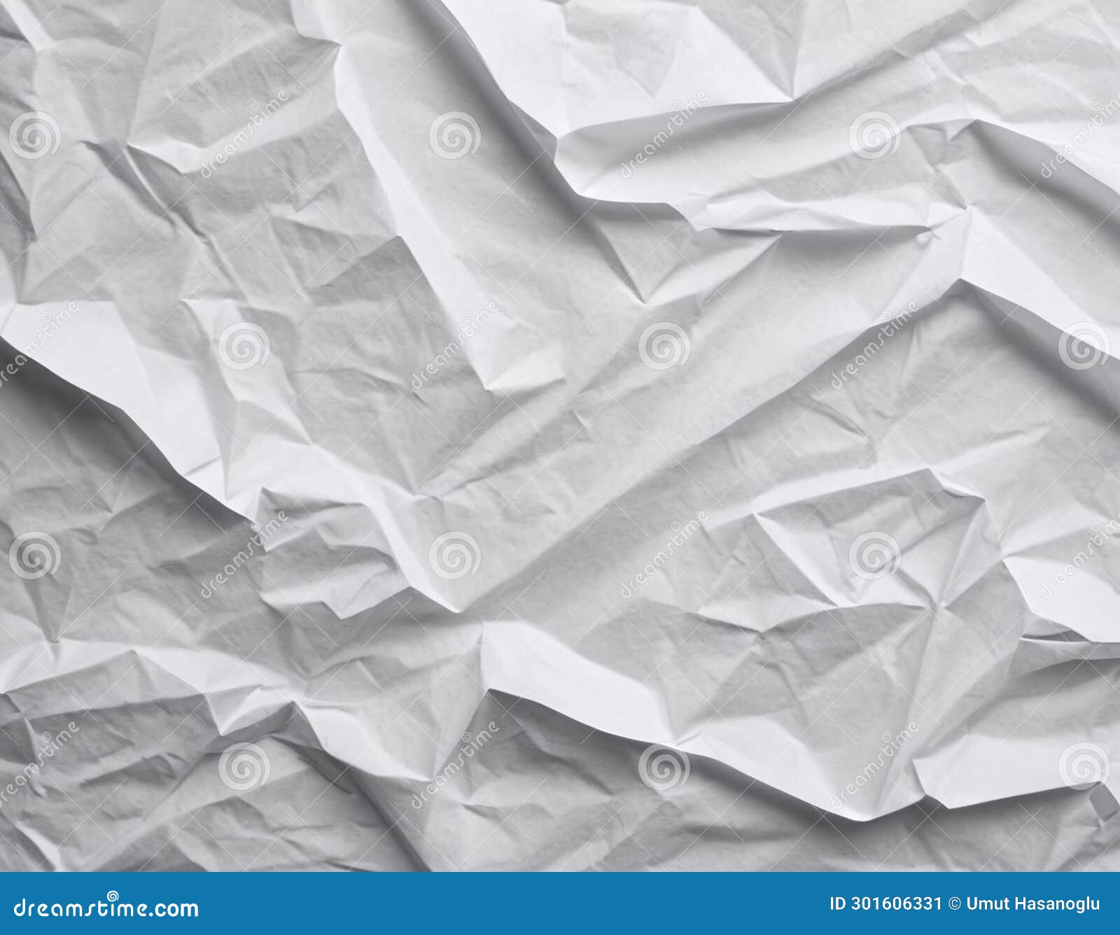 White Blank Crumpled Wrinkled Paper Sheet Texture Pattern Creative ...