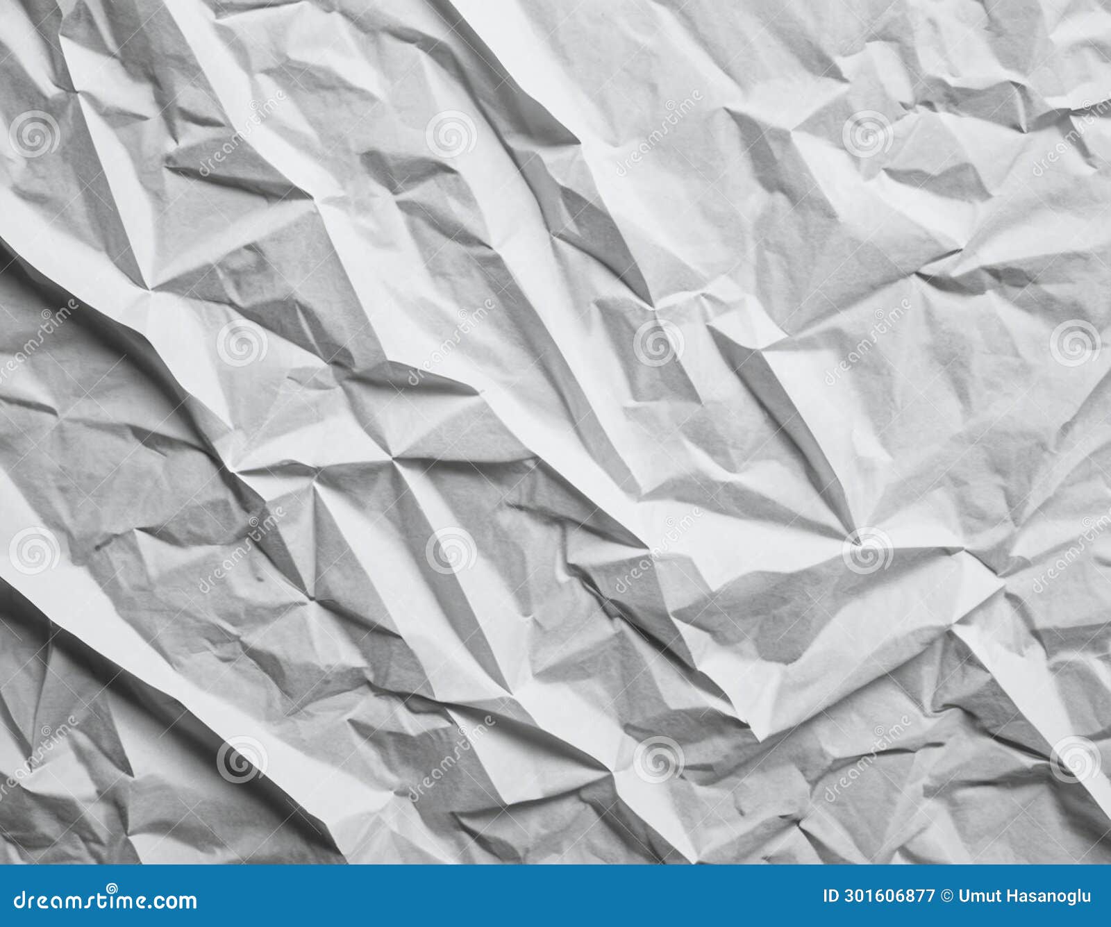 White Blank Crumpled Wrinkled Paper Sheet Texture Pattern Creative ...