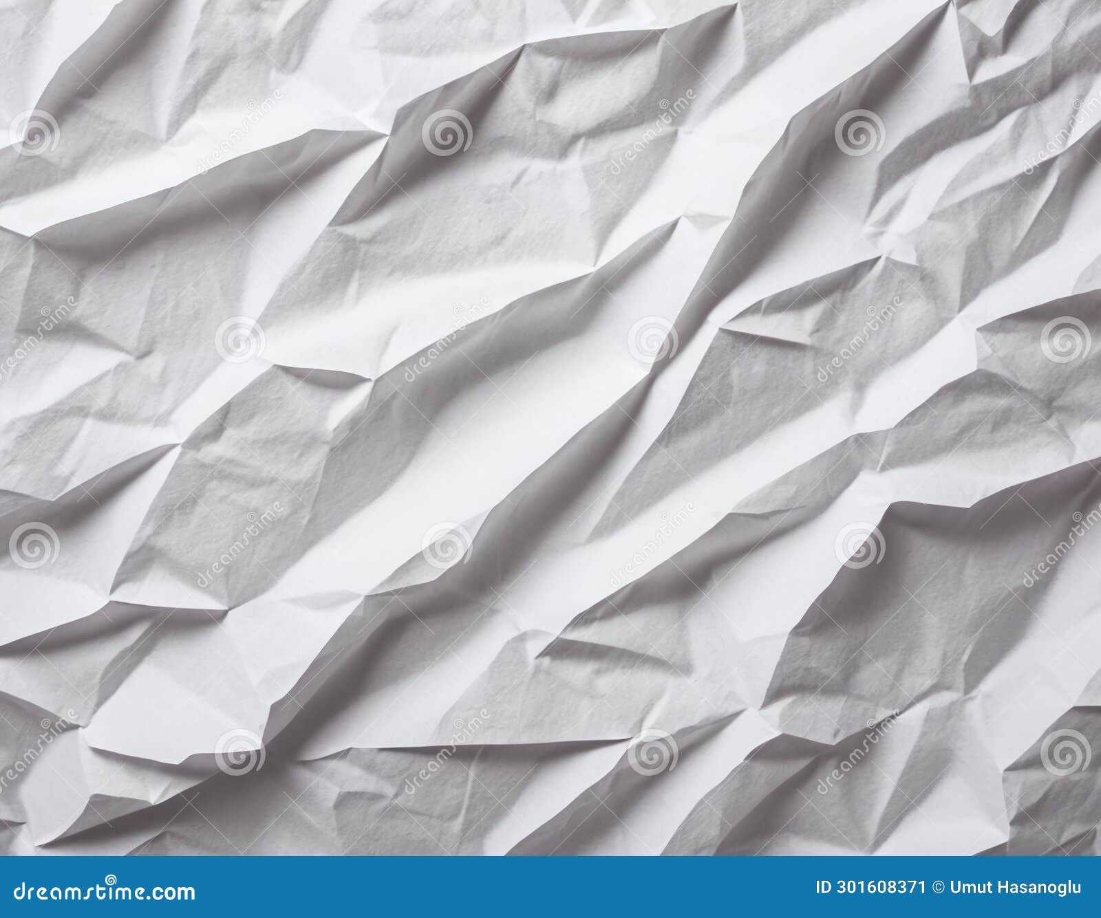 White Blank Crumpled Wrinkled Paper Sheet Texture Pattern Creative ...