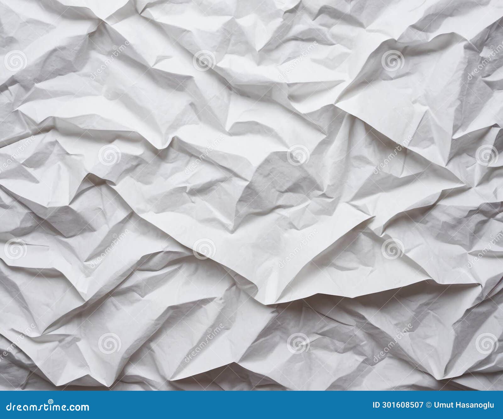 White Blank Crumpled Wrinkled Paper Sheet Texture Pattern Creative ...