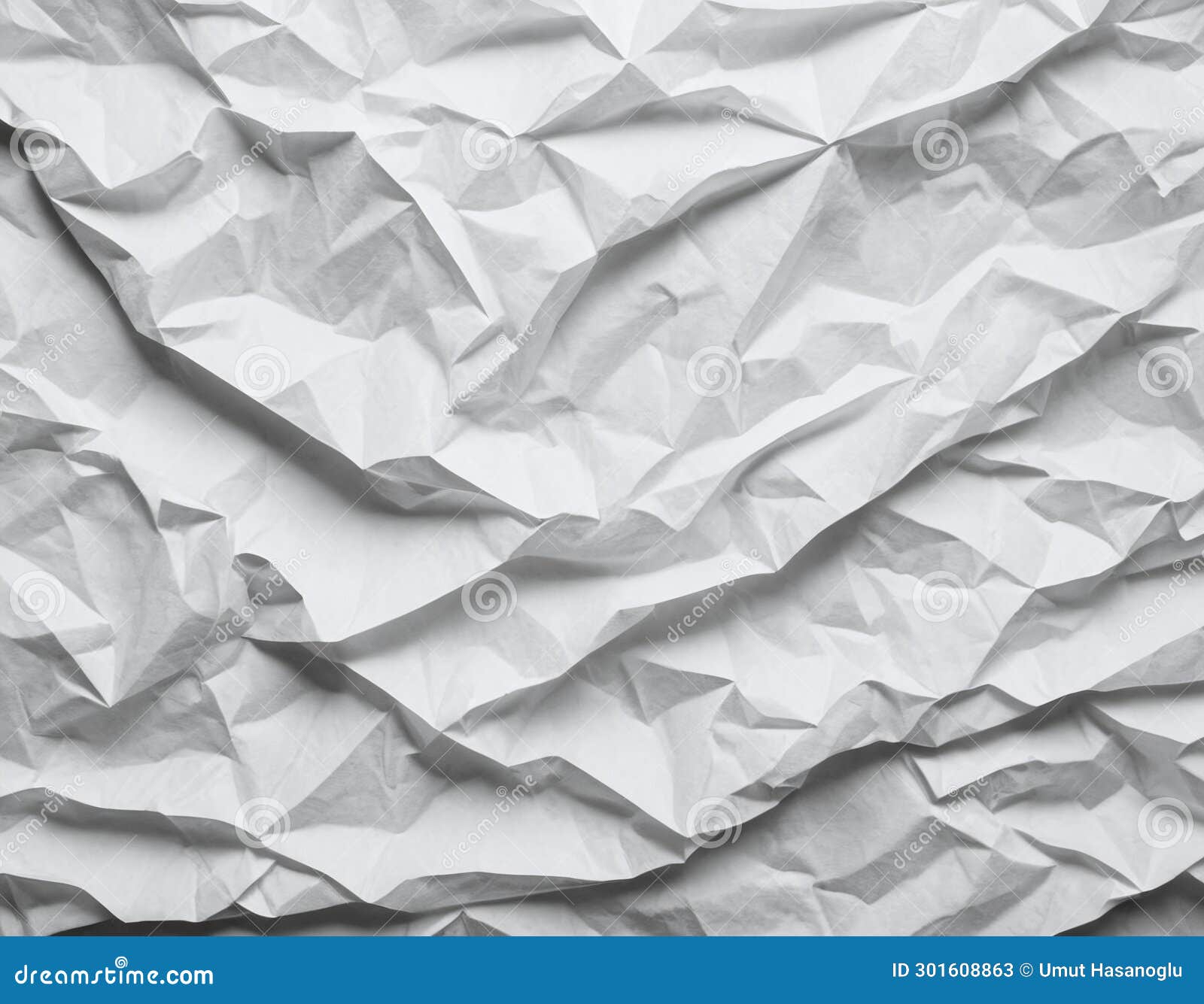 White Blank Crumpled Wrinkled Paper Sheet Texture Pattern Creative ...