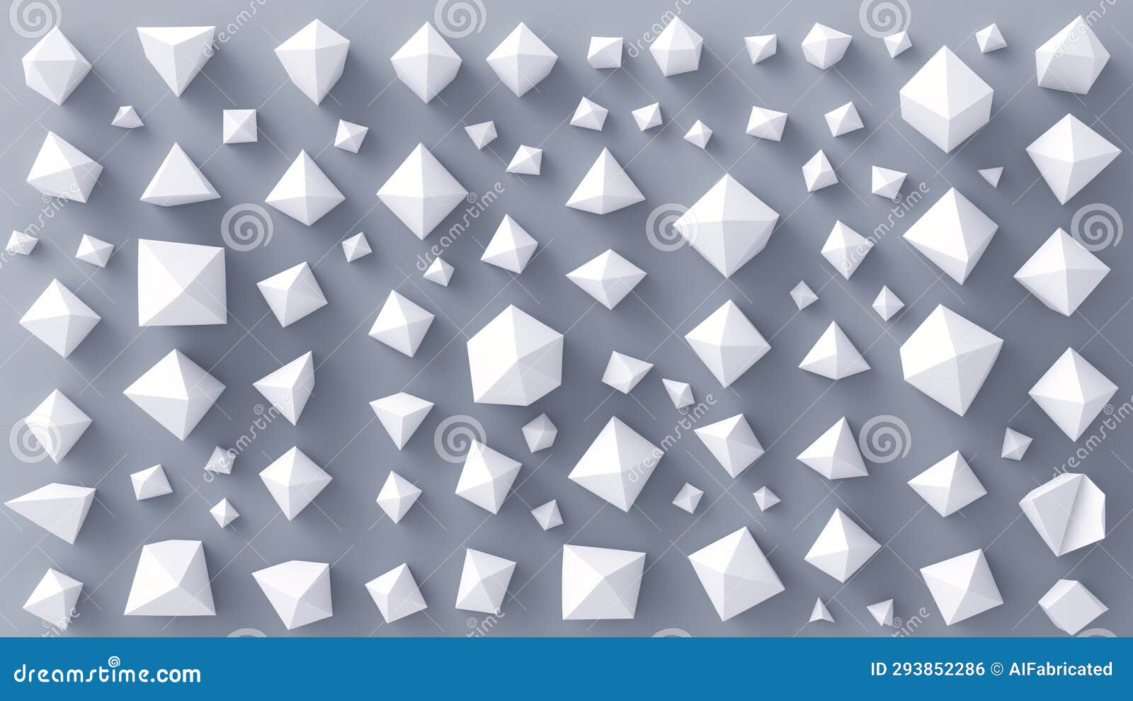 White Paper Cubes on a Gray Background Stock Illustration ...