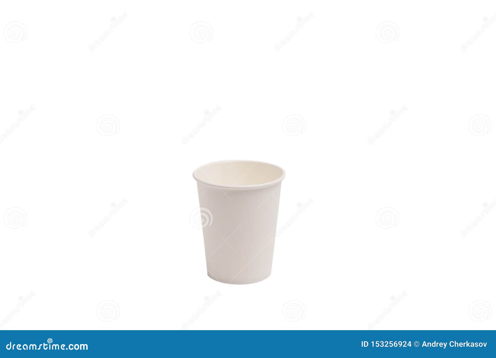 White Paper Cup Isolated on White Stock Photo - Image of disposable ...