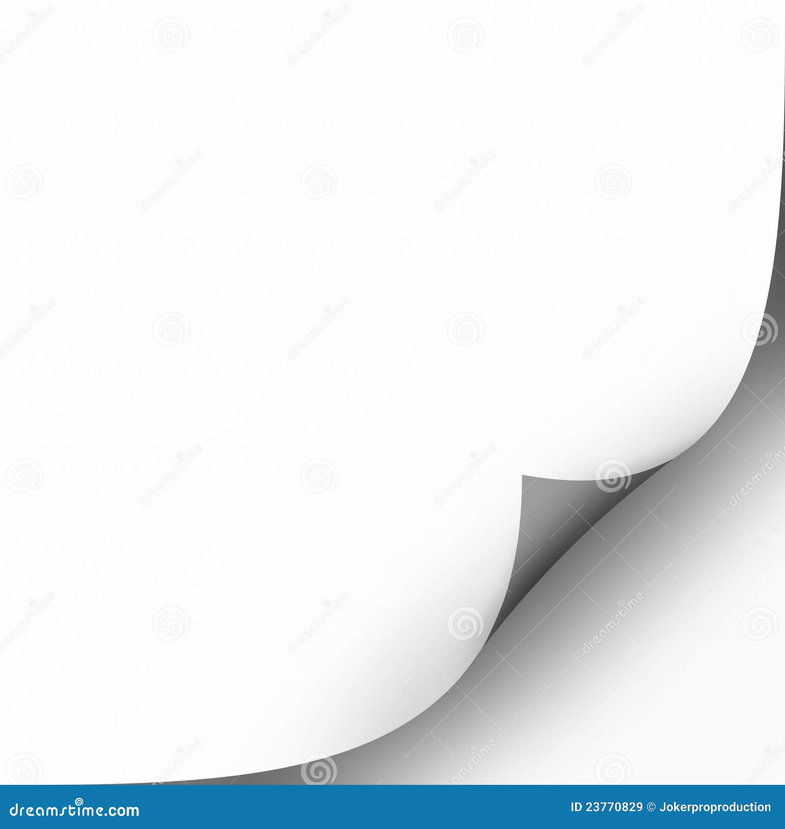 White paper curl stock image. Image of layout, cover - 23770829