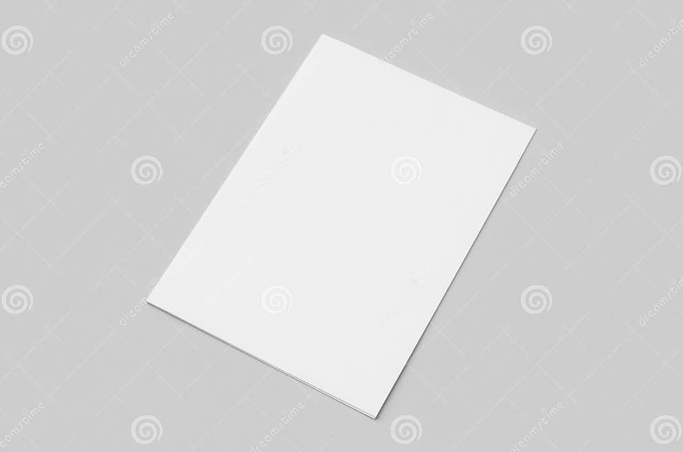 White Paper File Folder Mockup., Cover Stock Photo - Image of simple ...
