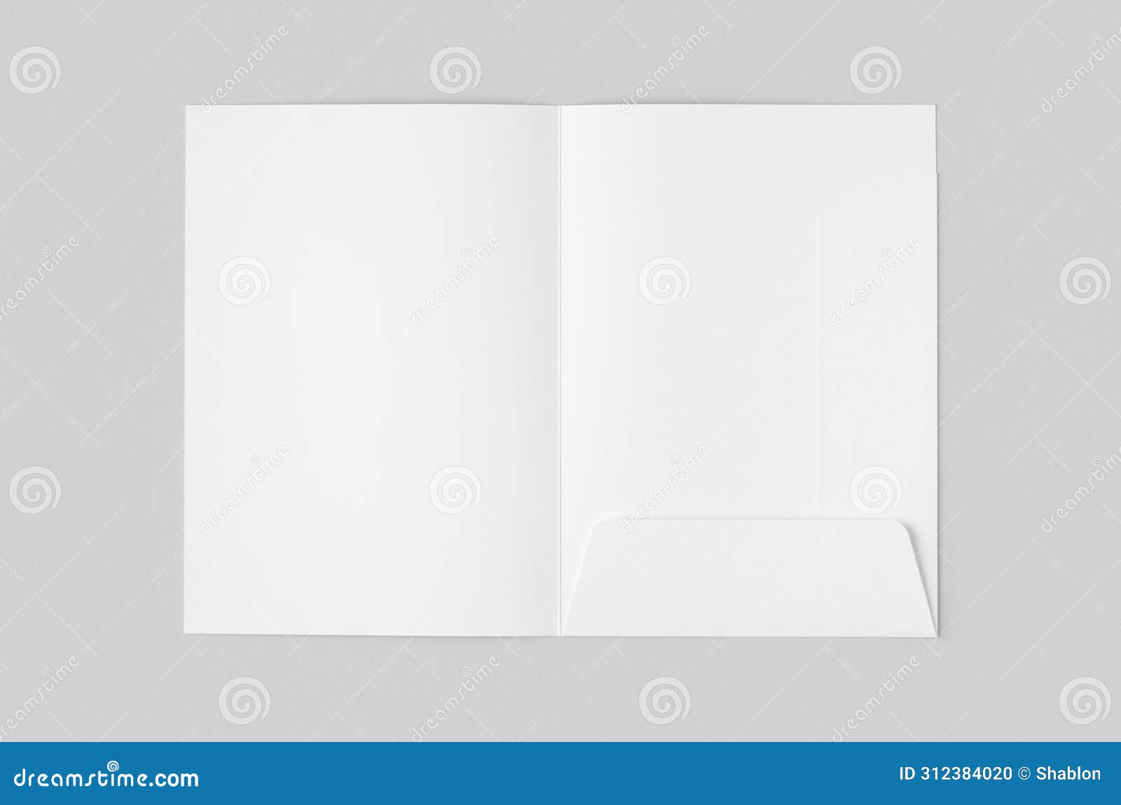 White Paper File Folder Mockup., Inside Stock Photo - Image of product ...