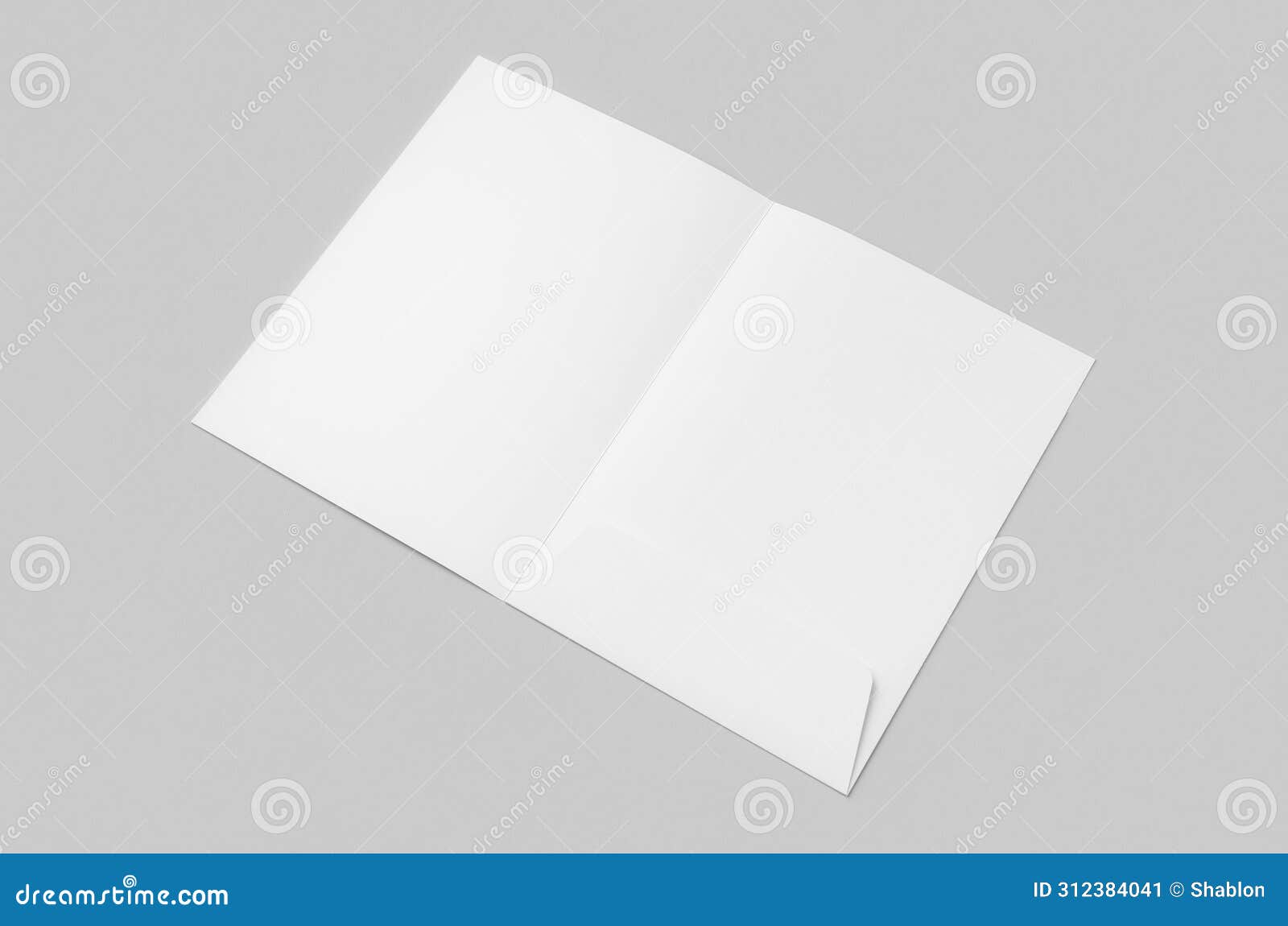 White Paper File Folder Mockup., Inside Stock Image - Image of office ...