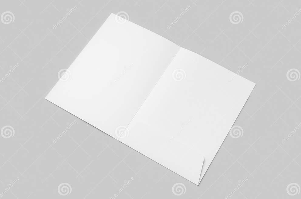 White Paper File Folder Mockup., Inside Stock Image - Image of office ...