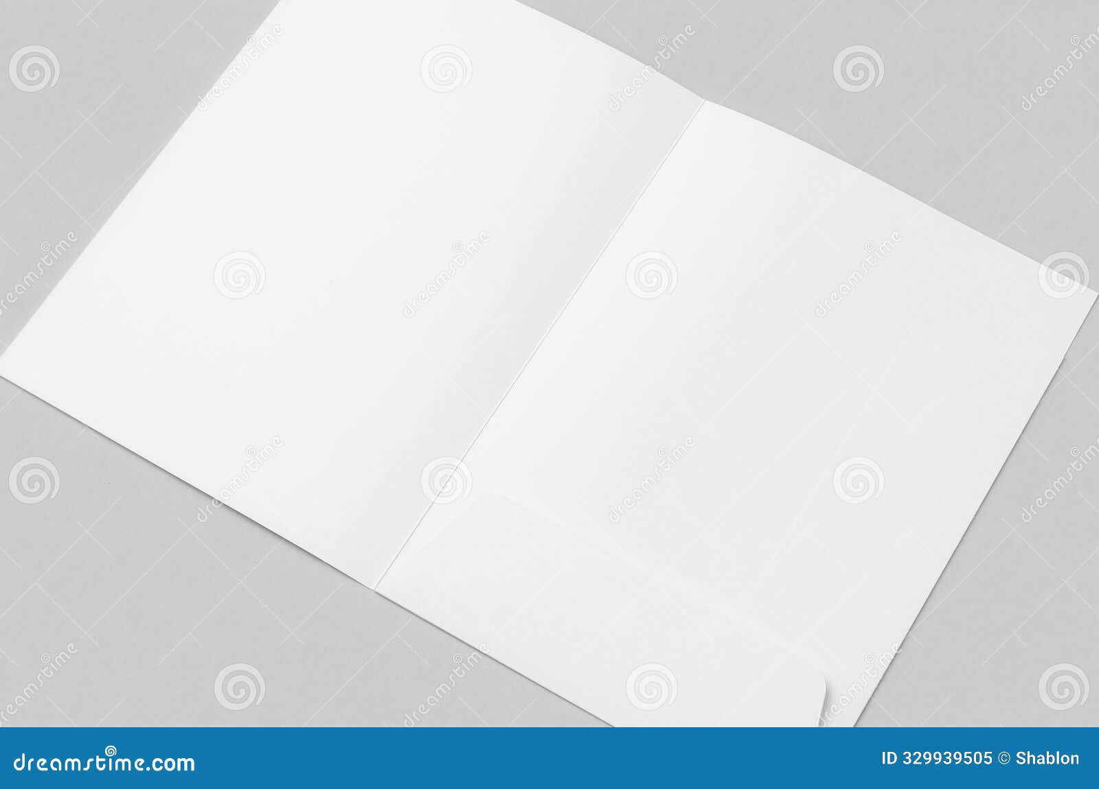White Paper File Folder Mockup., Inside Closeup Stock Image - Image of ...