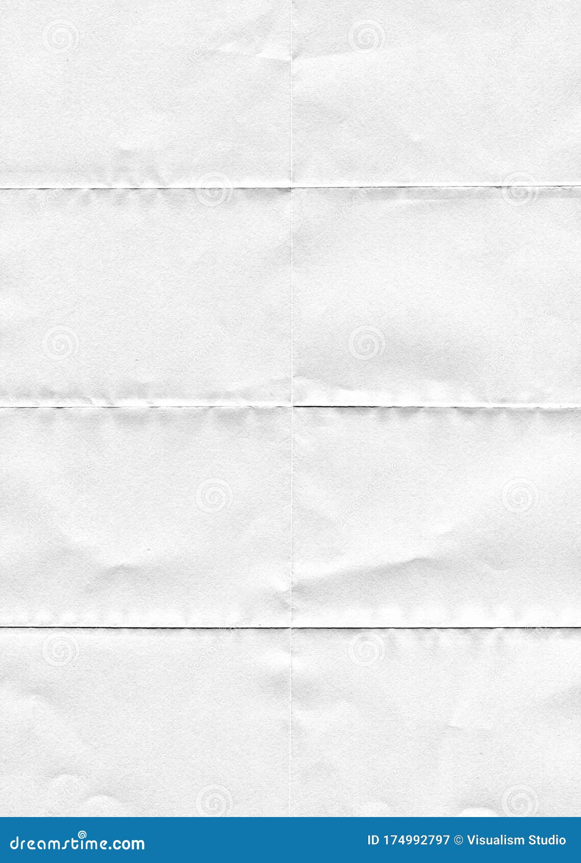 White Paper Flip Textured White Sheet of Paper with Realistic Curled ...